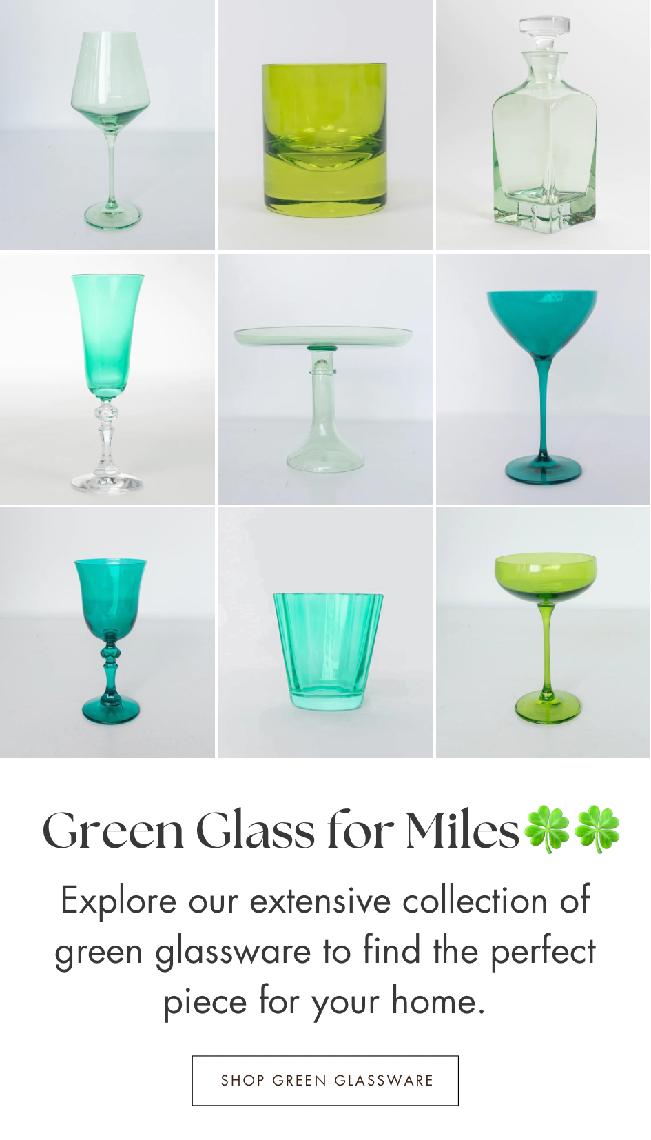 Green Glass for Miles 🍀🍀 – Estelle Colored Glass