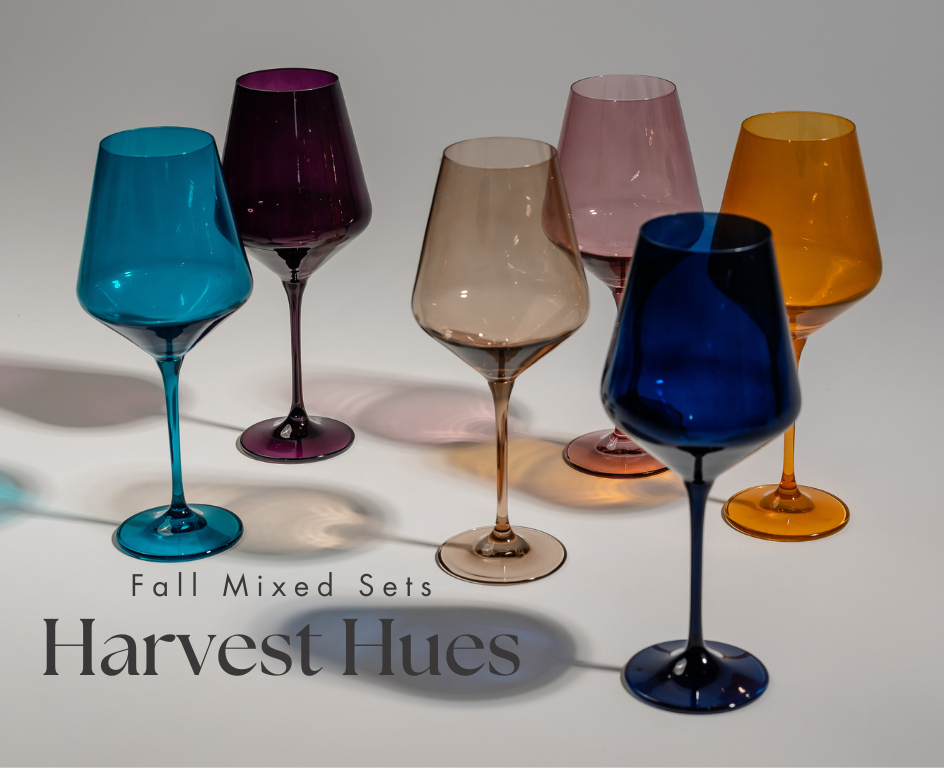 Harvest Hues: Fall Mixed Sets – Estelle Colored Glass