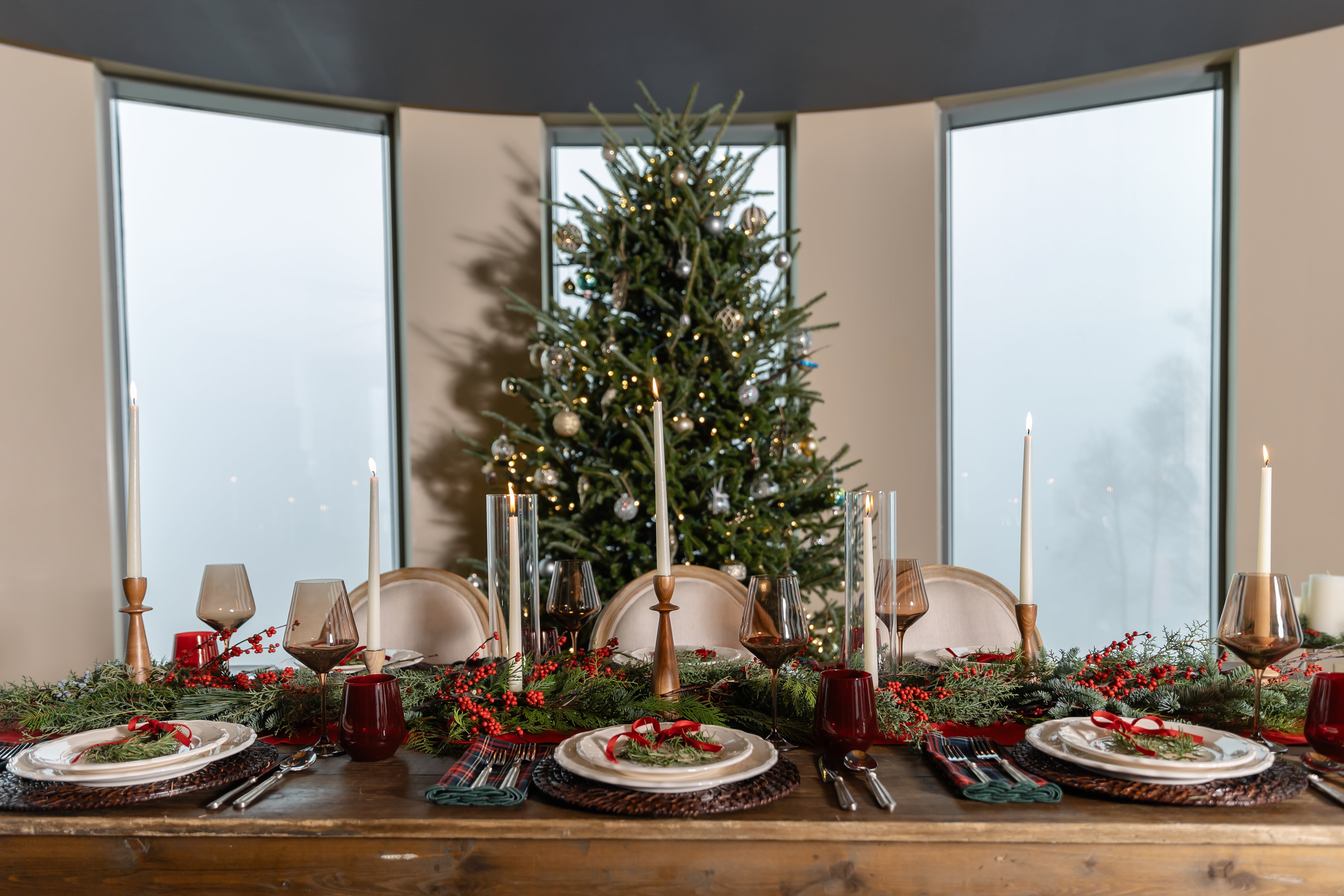 Elevate Your Holiday Table – Estelle Colored Glass