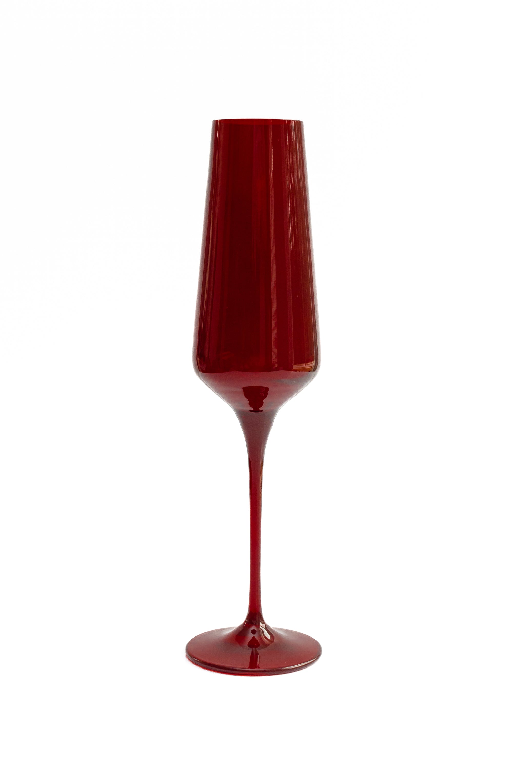 Estelle Colored Champagne Flute - Set of 2 {Red} – Estelle Colored Glass