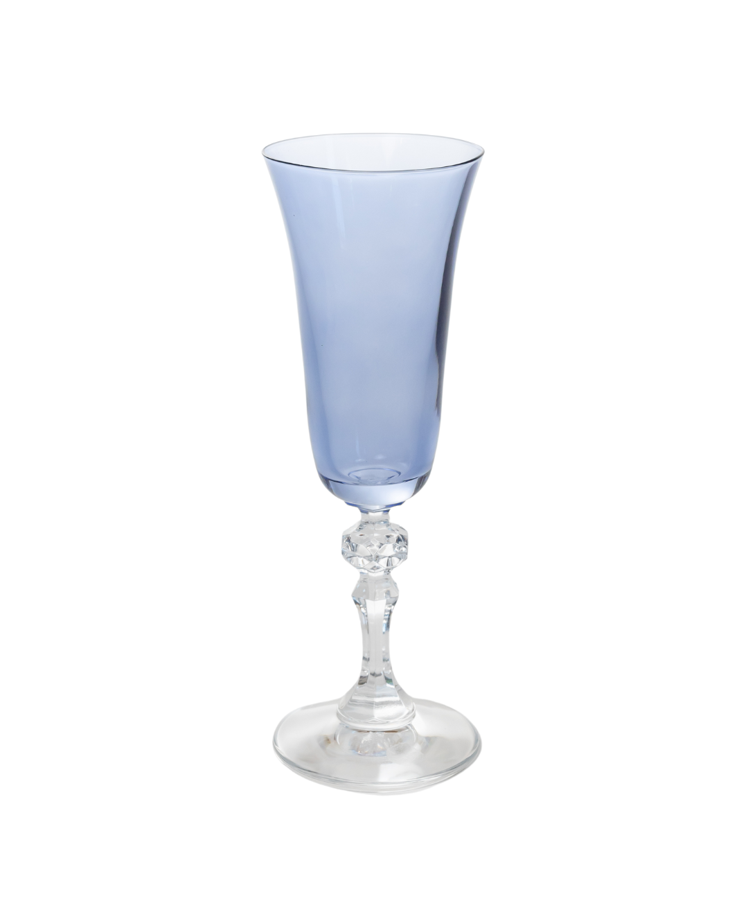 Estelle Colored Regal Flute With Clear Stem - Set of 2 {Cobalt Blue ...
