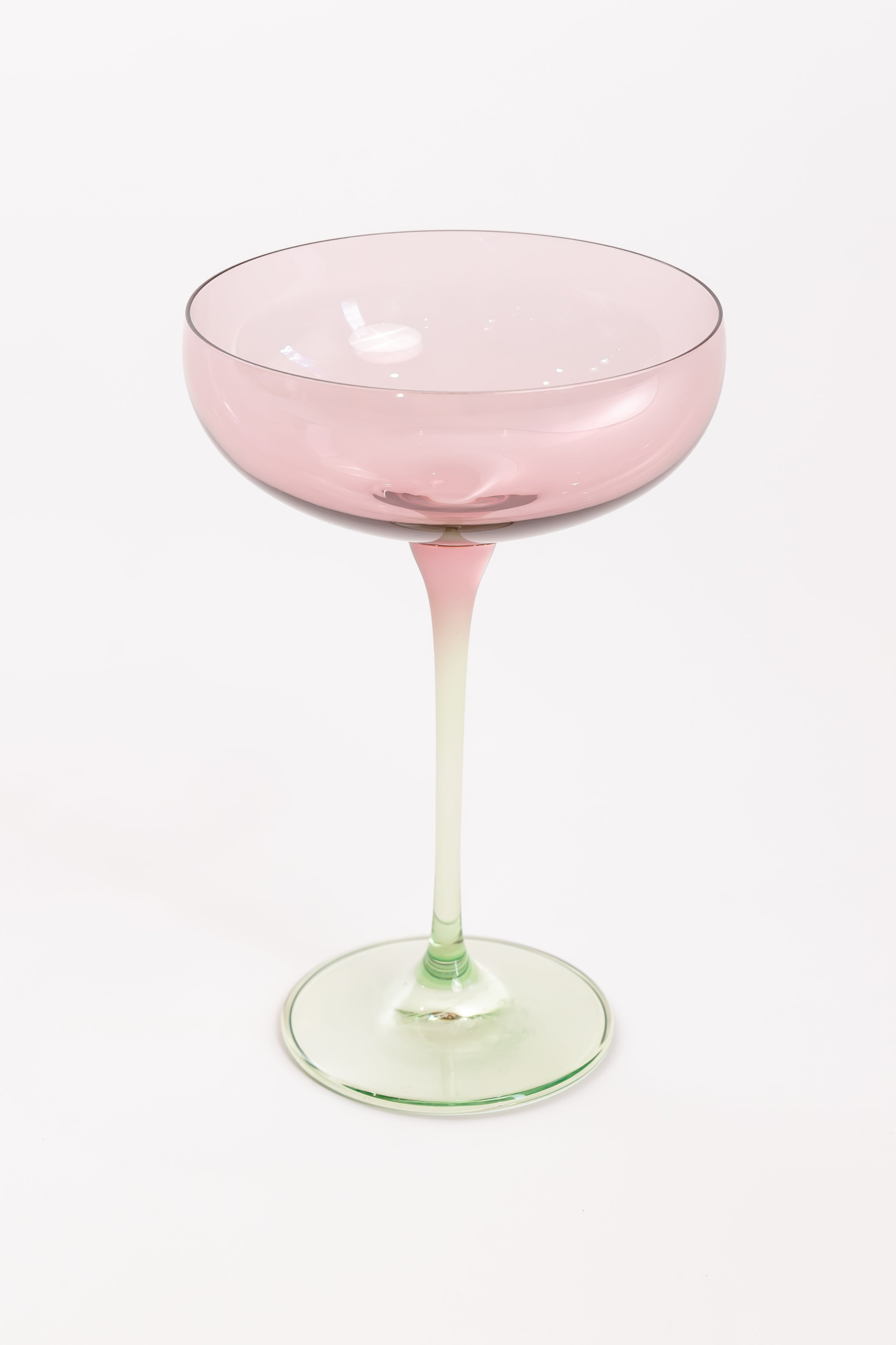 Estelle Colored Champagne Coupe - Set of 6 {Colorblock: Rose + Mint Gr ...