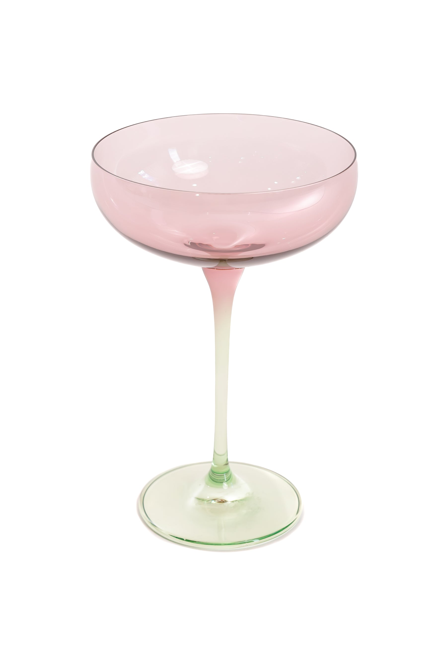 Estelle Colored Champagne Coupe - Set of 6 {Colorblock: Rose + Mint Gr ...