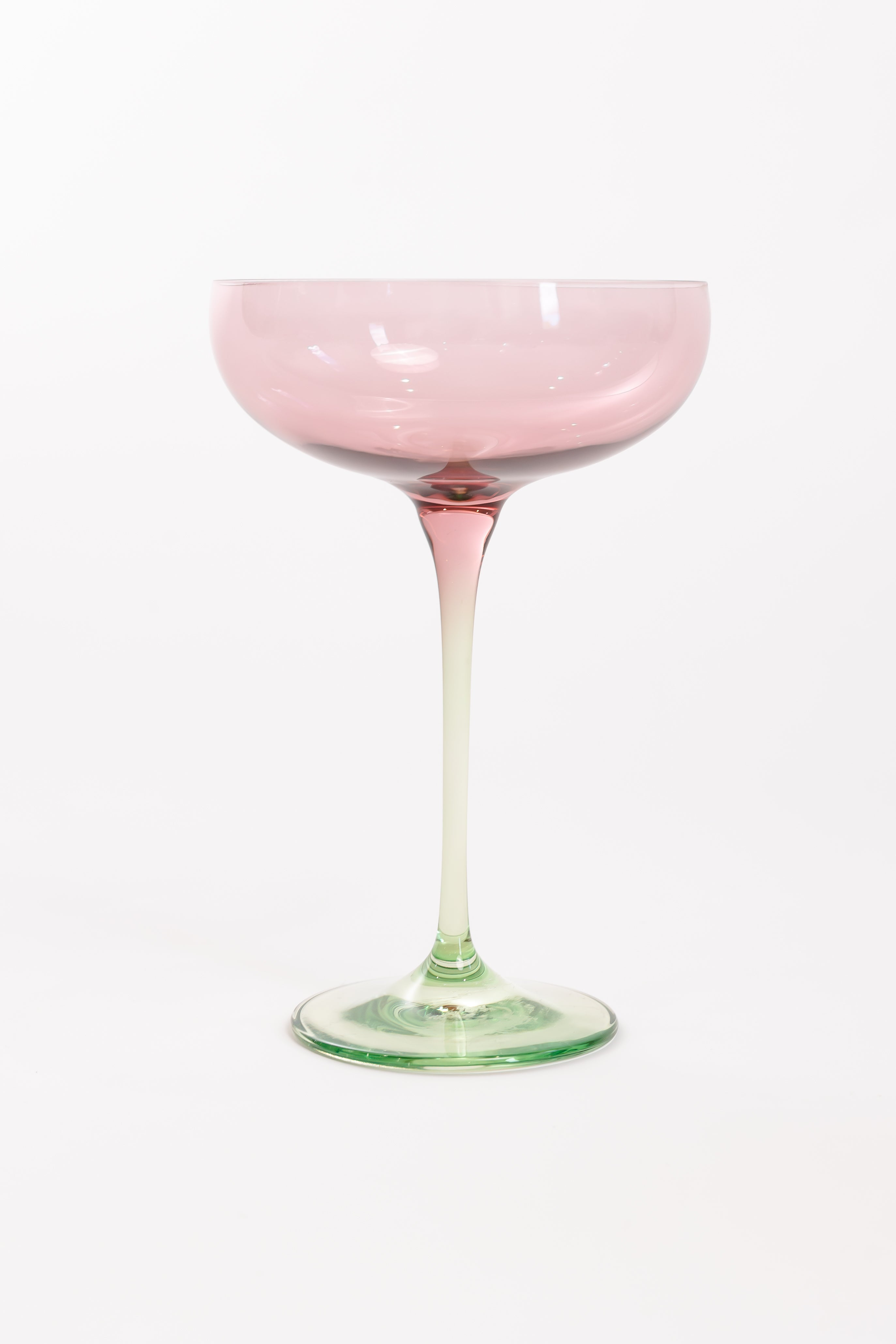 Estelle Colored Champagne Coupe - Set of 2 {Colorblock: Rose + Mint Gr ...