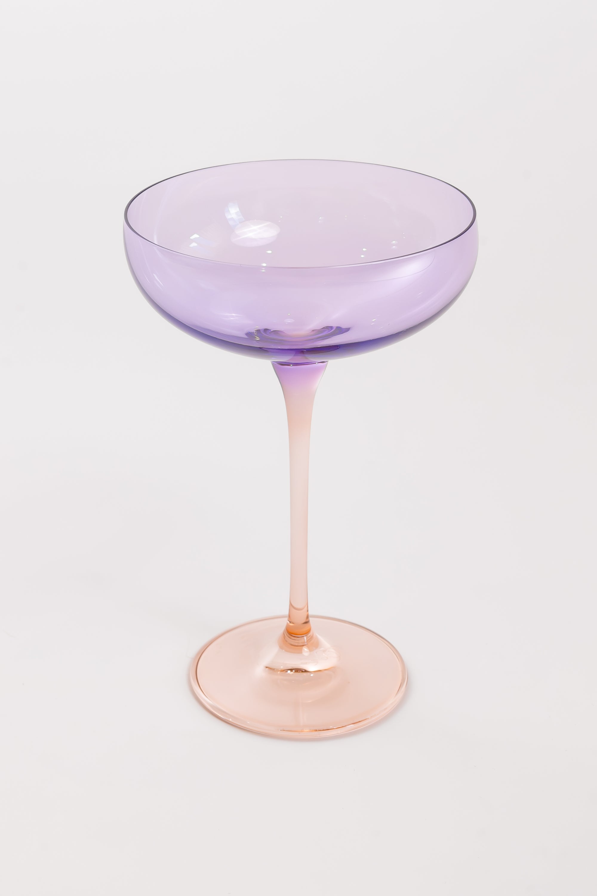 Estelle Colored Champagne Coupe - Set of 6 {Colorblock: Lavender + Blu ...