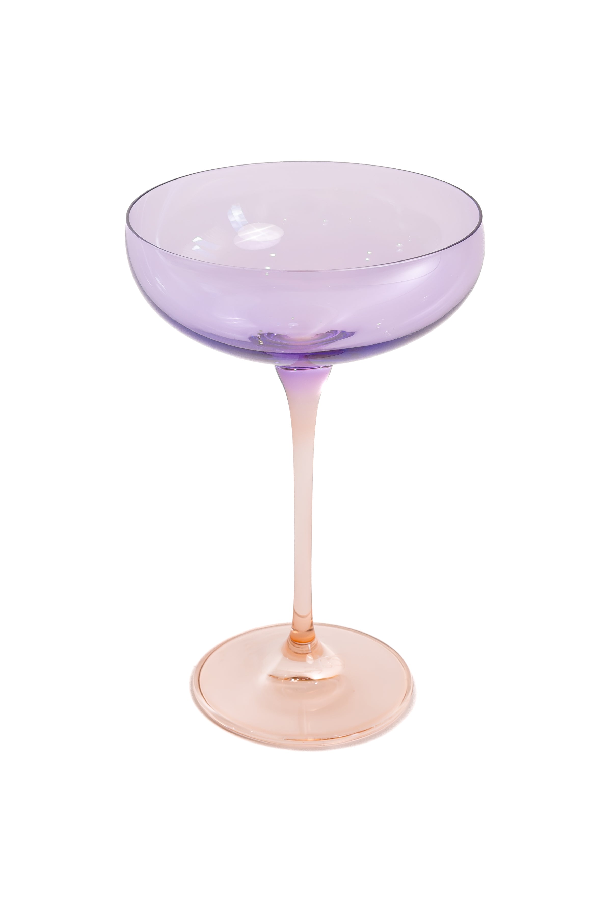 Estelle Colored Champagne Coupe - Set of 6 {Colorblock: Lavender + Blu ...