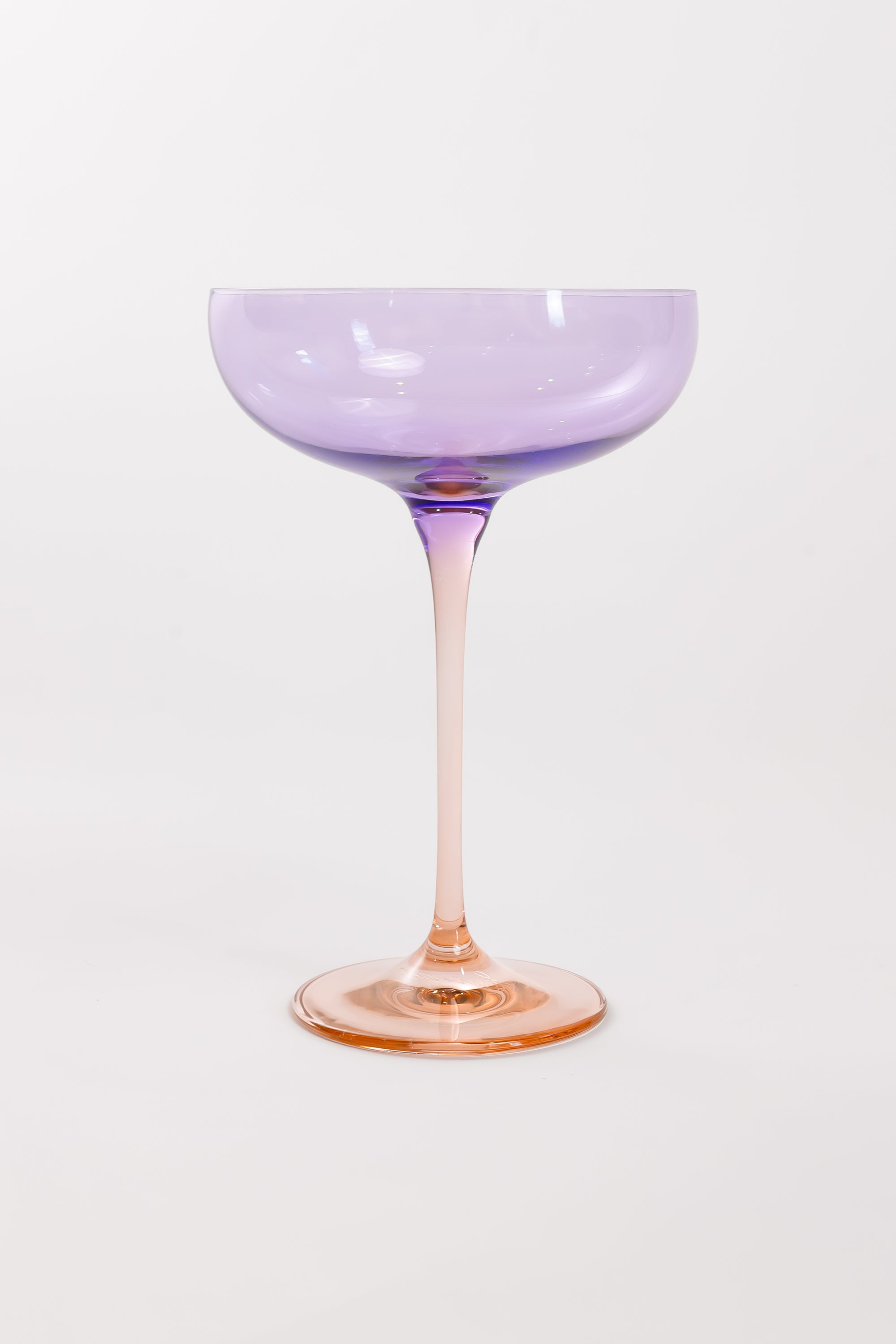 Estelle Colored Champagne Coupe - Set of 6 {Colorblock: Lavender + Blu ...