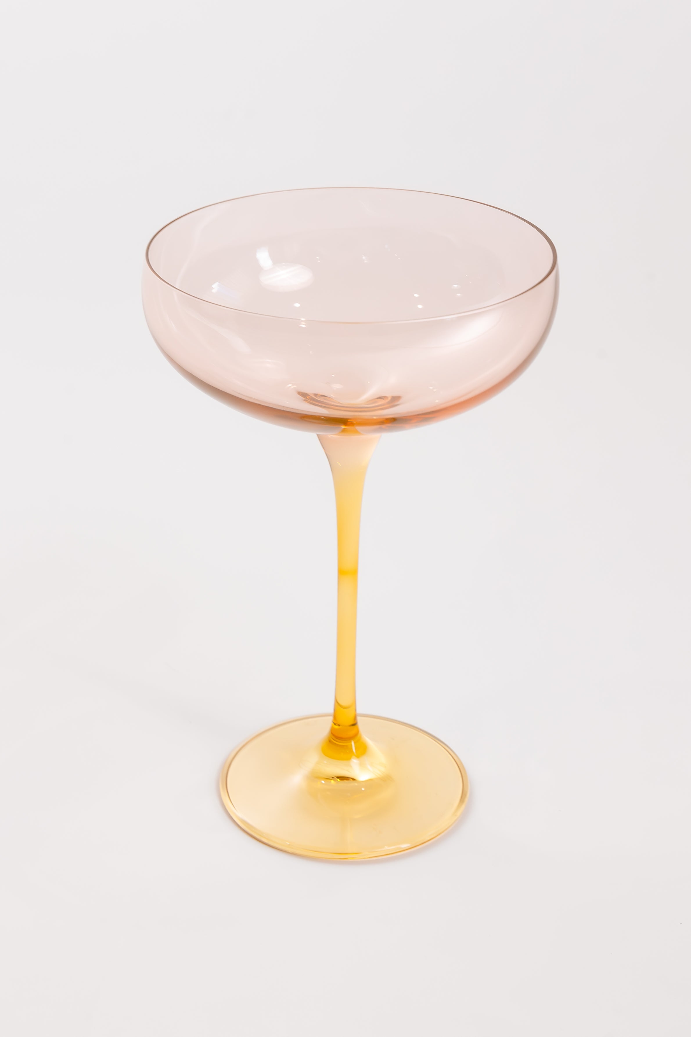 Estelle Colored Champagne Coupe - Set of 2 {Colorblock: Blush Pink + Y ...
