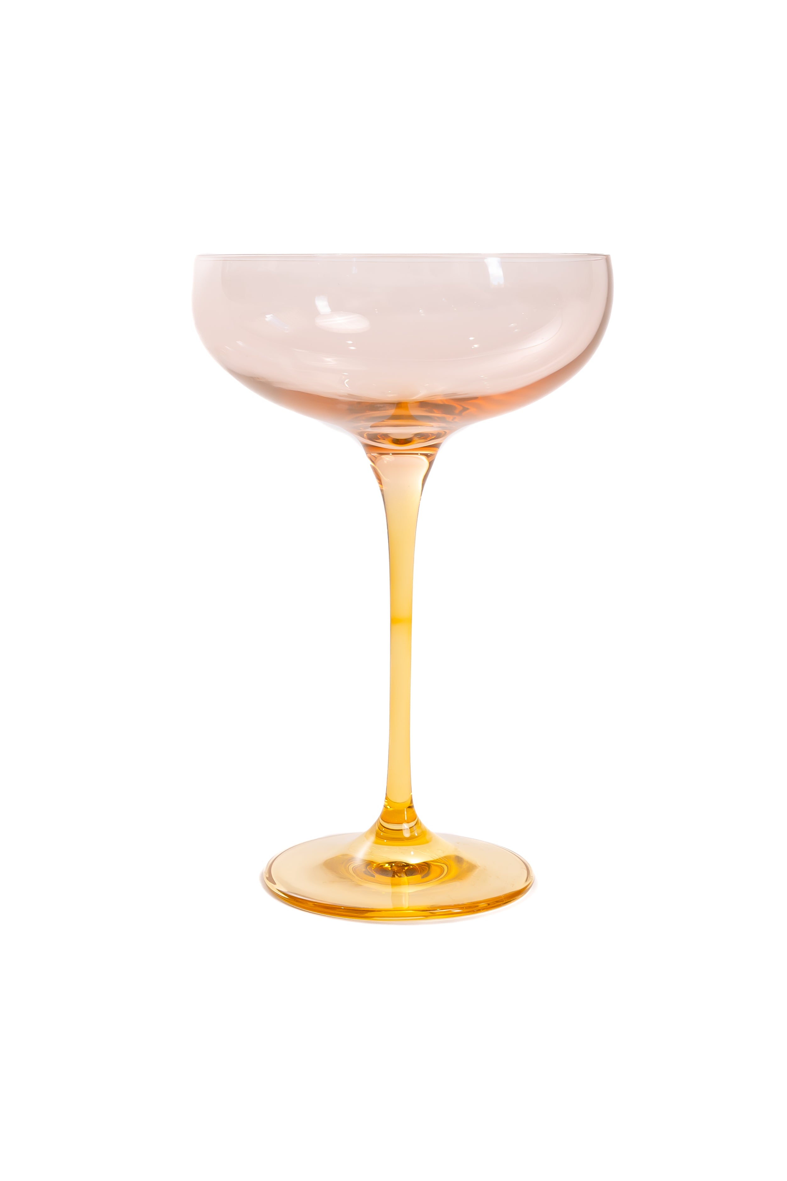 Estelle Colored Champagne Coupe - Set of 6 {Colorblock: Blush Pink + Y ...
