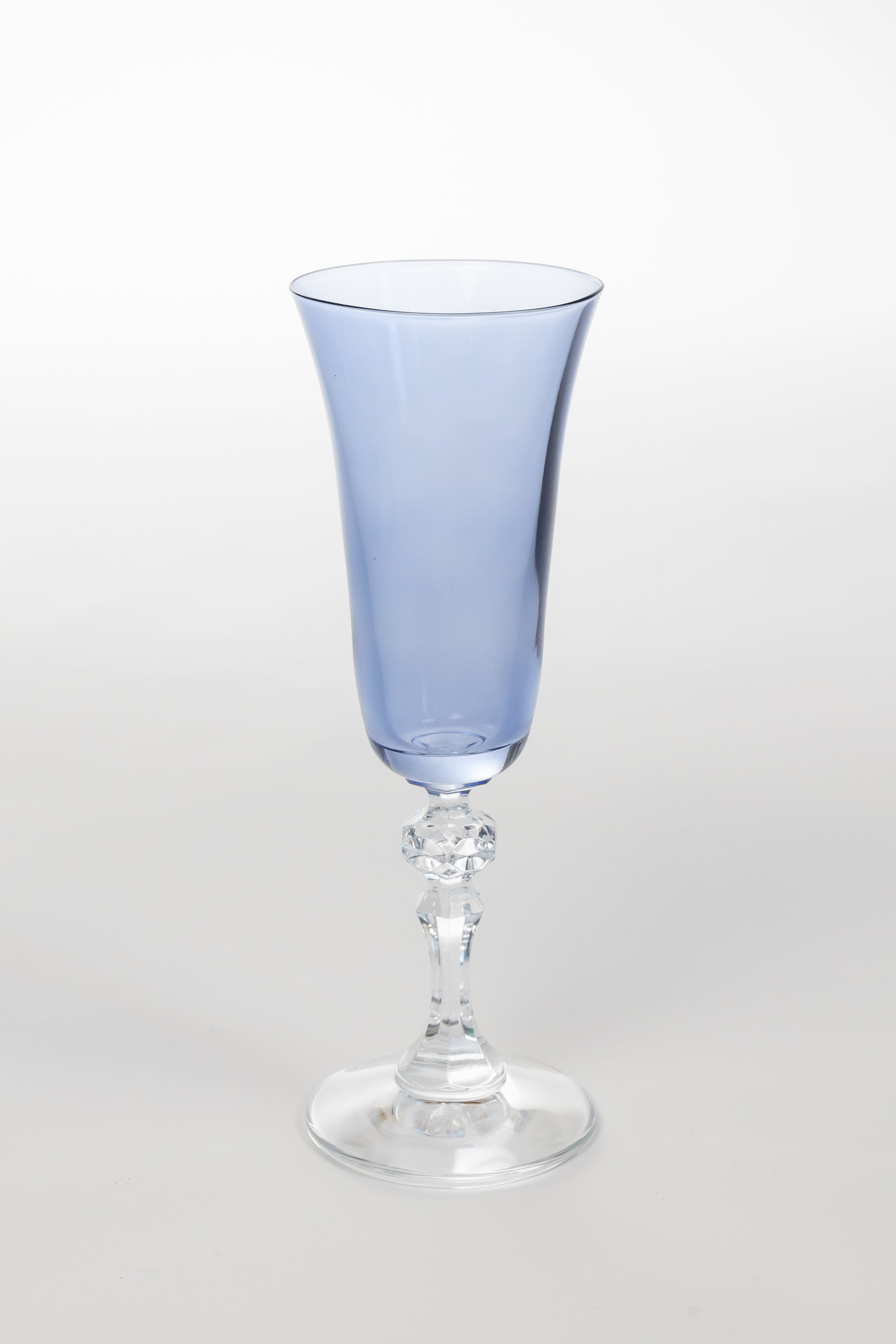 Estelle Colored Regal Flute With Clear Stem - Set of 2 {Cobalt Blue ...