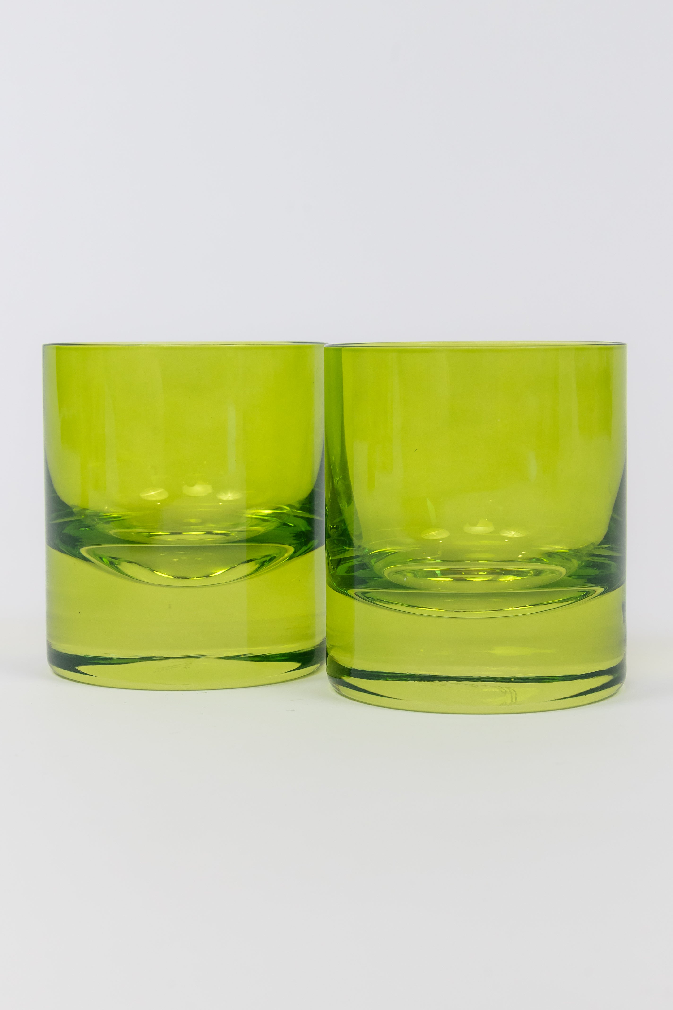 Estelle Colored Rocks Glass - Set of 2 {Forest Green} – Estelle Colored ...