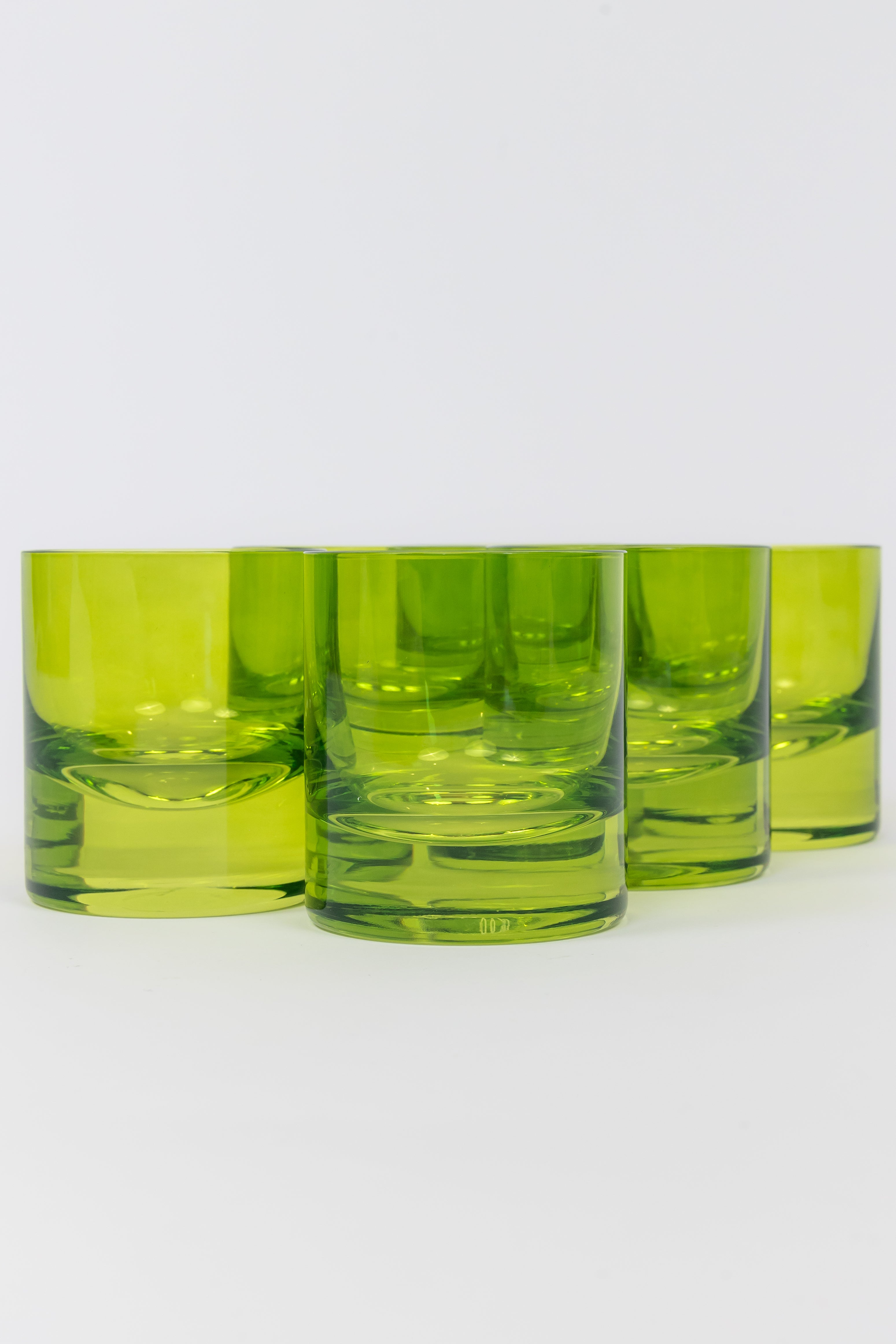 Estelle Colored Rocks Glass - Set of 6 {Forest Green} – Estelle Colored ...