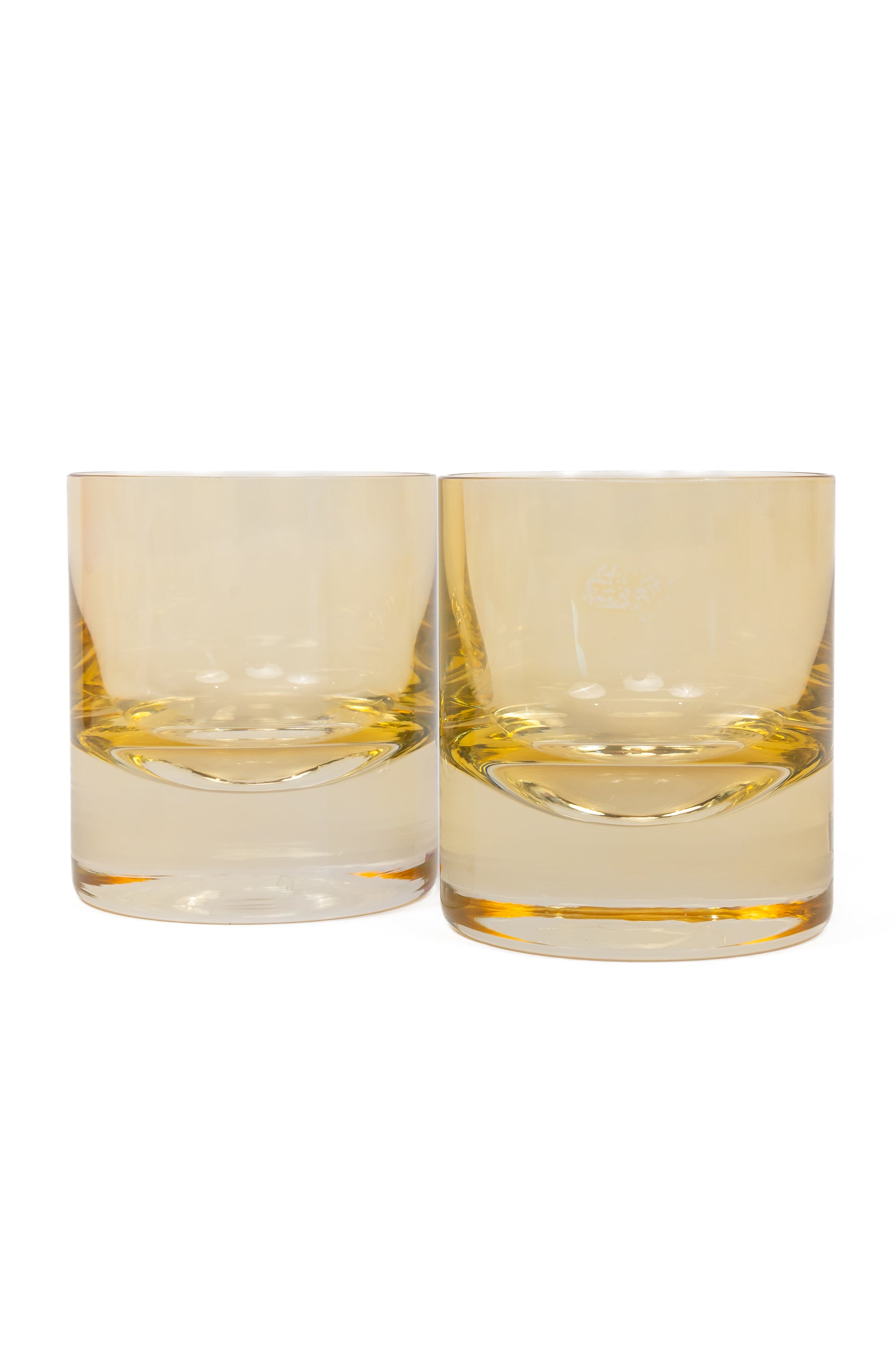 Estelle Colored Rock Glass - Set of 2 {Yellow} – Estelle Colored Glass