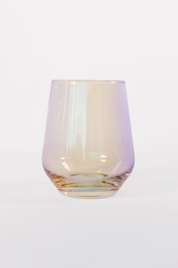 Estelle Colored Wine Stemless Set Of 6 Iridescent Estelle Colored