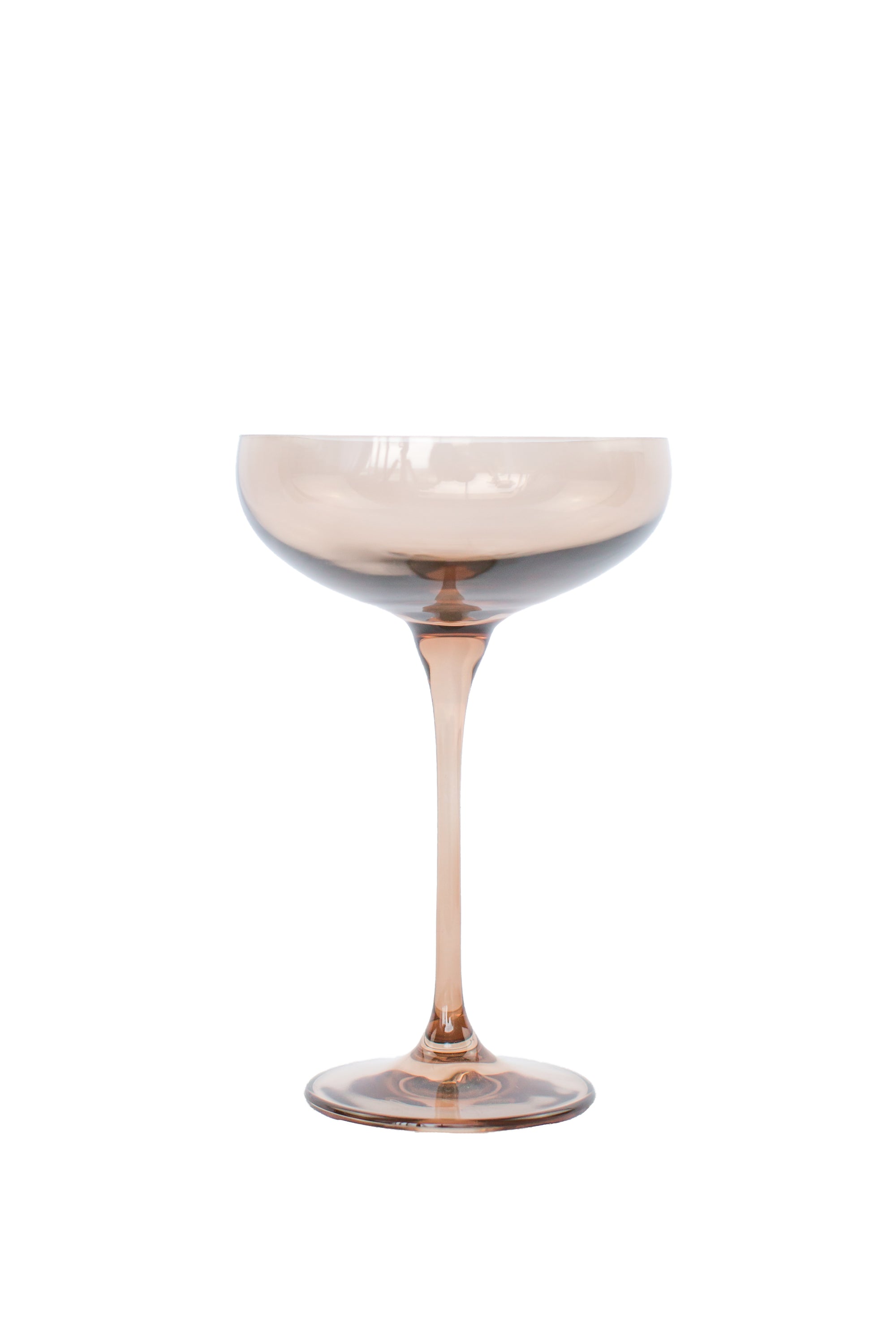 Estelle Colored Champagne Coupe Stemware - Set of 2 {Mocha Mousse (Our ...