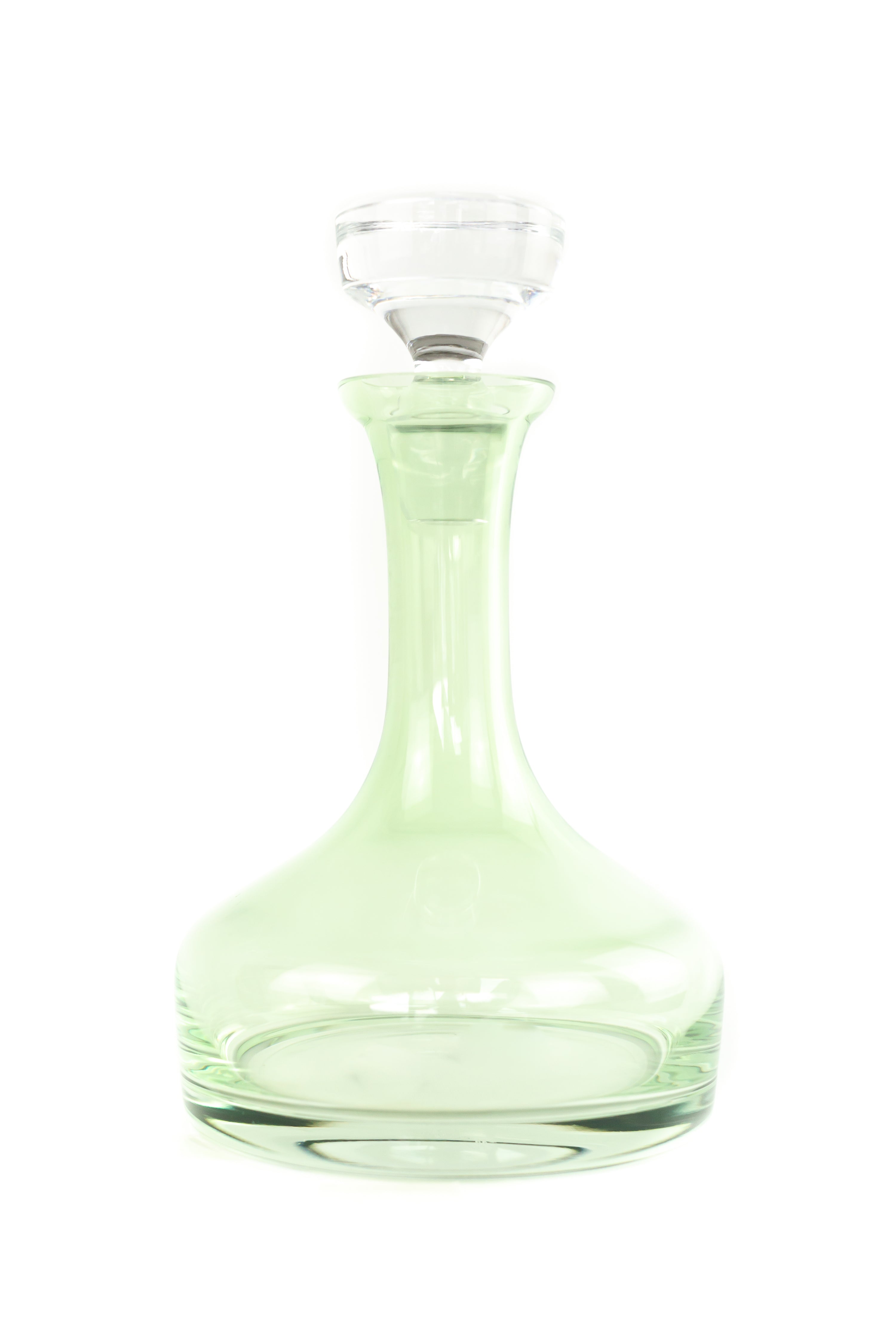 Estelle Colored Decanter- Vogue {Mint Green} – Estelle Colored Glass
