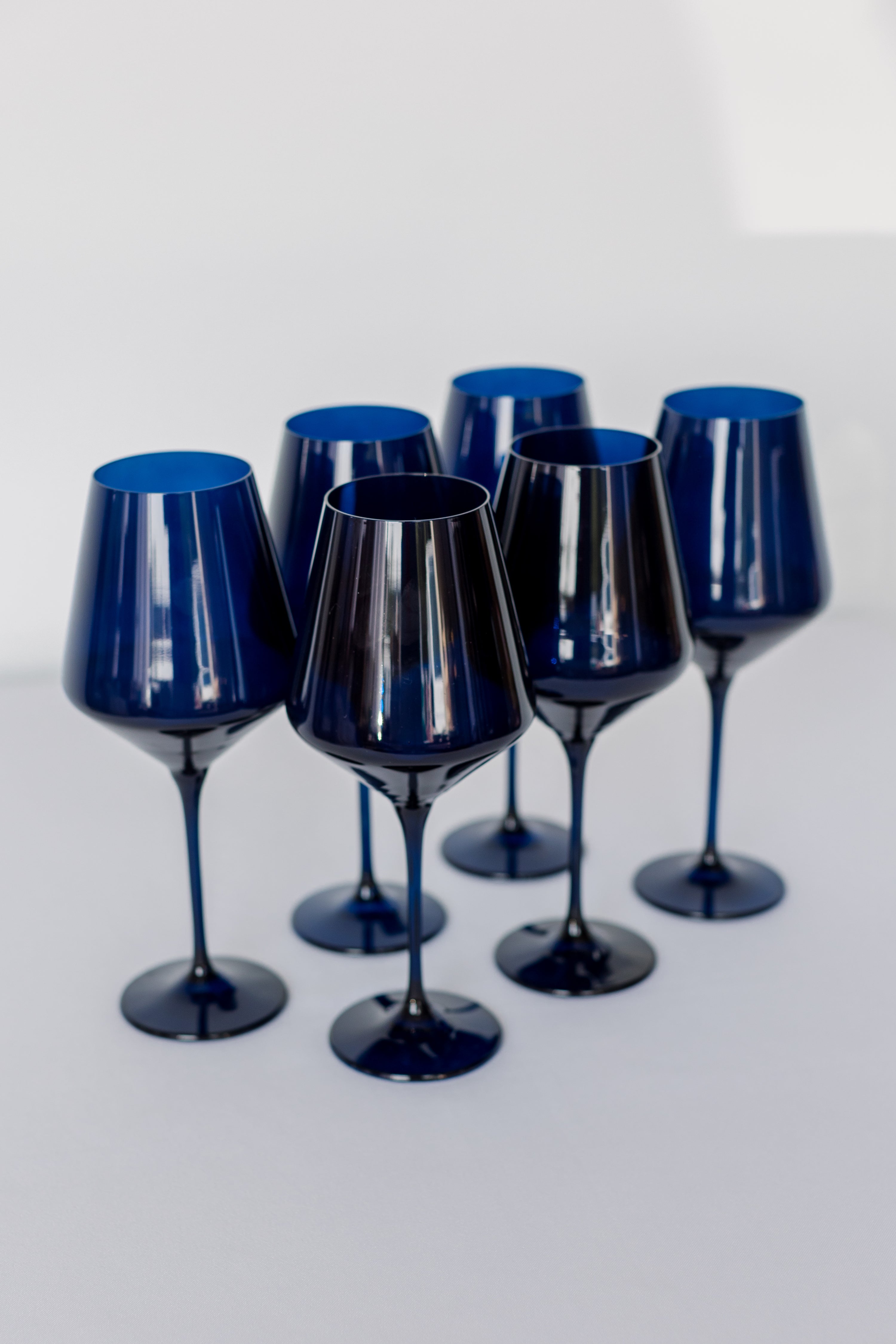 Estelle Colored Wine Stemware - Set of 6 {Midnight Blue} – Estelle ...