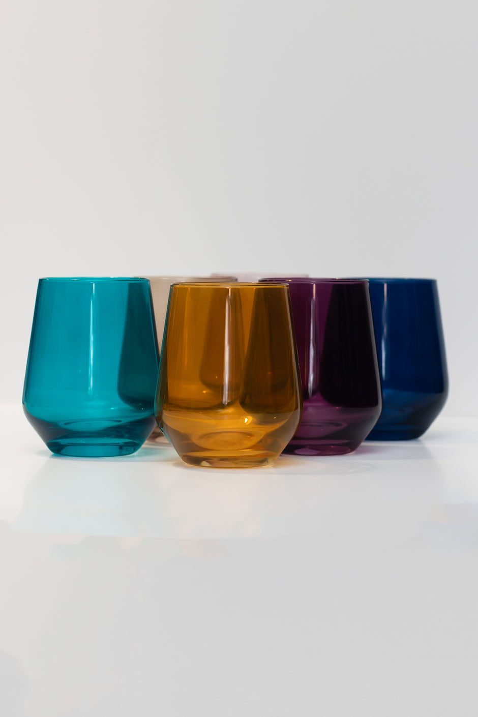 Stemless Wine Estelle Colored Glass