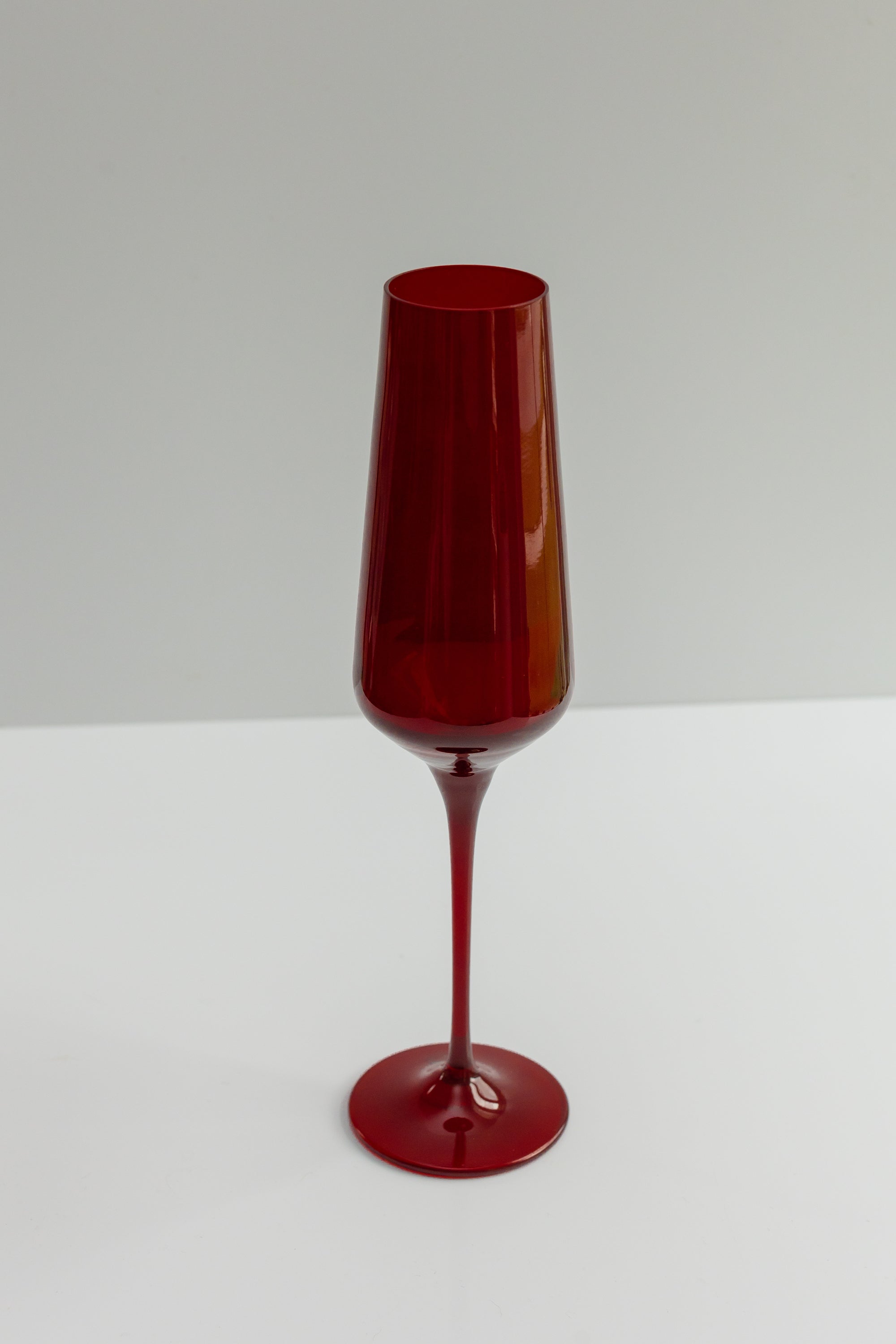 Estelle Colored Champagne Flute - Set of 6 {Red} – Estelle Colored Glass