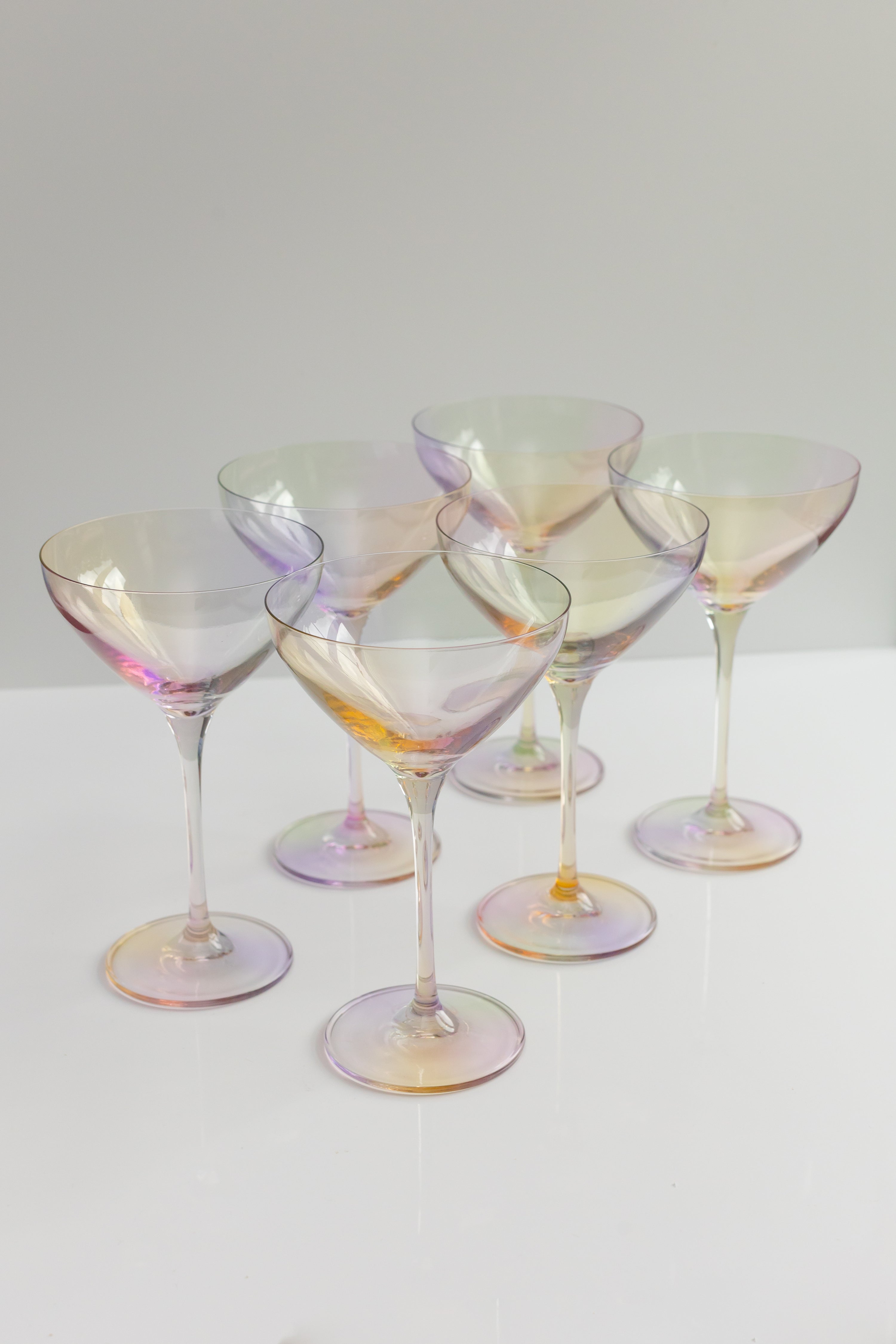 Estelle Colored Martini Glass - Set of 6 {Iridescent} – Estelle Colored ...