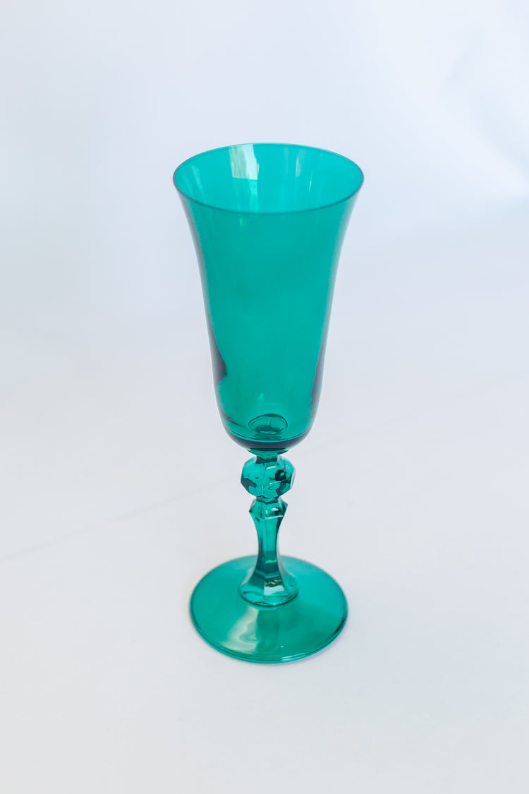 Jewel Tone Regal Flutes – Estelle Colored Glass