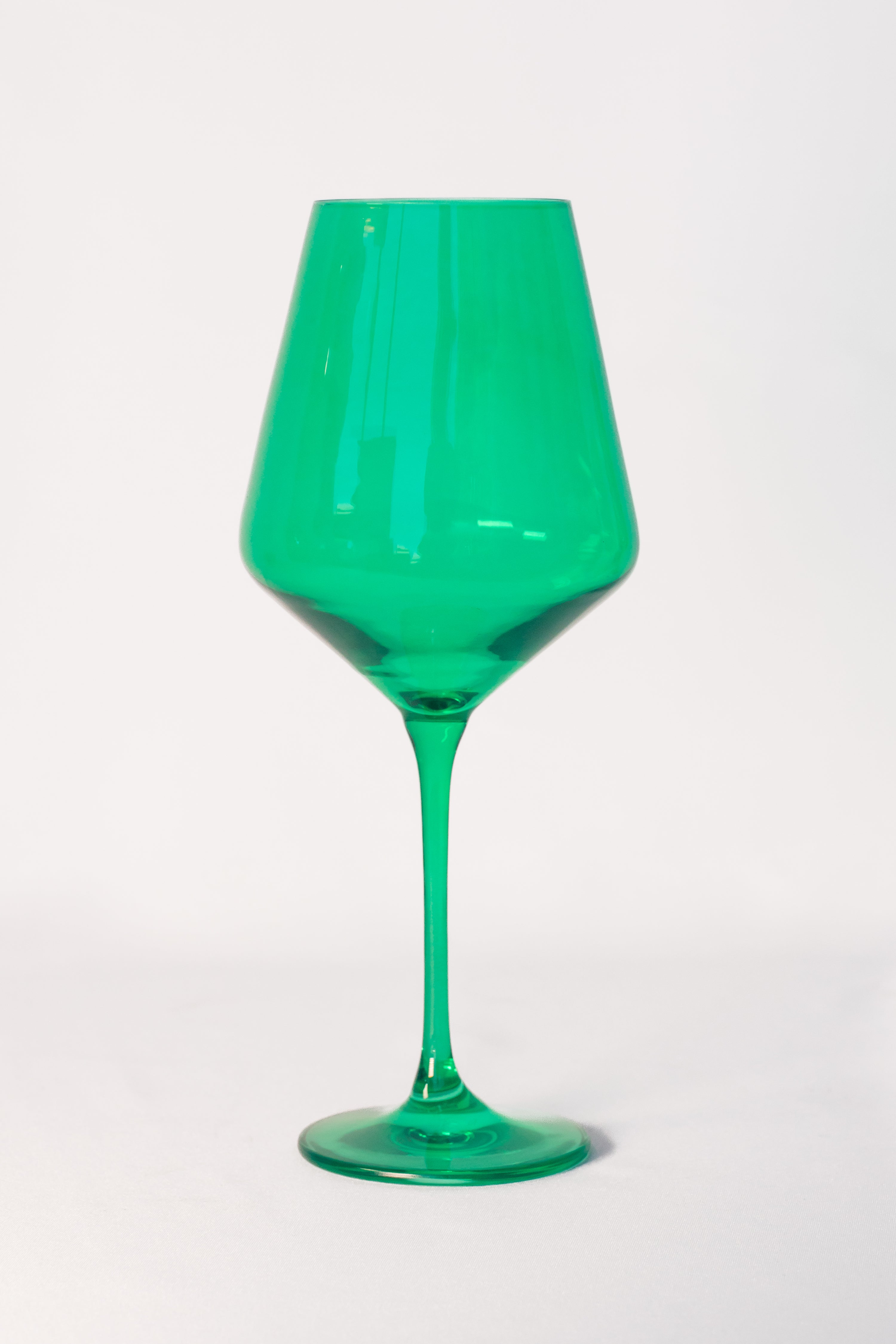 Estelle Colored Wine Stemware - Set of 6 {Kelly Green} – Estelle ...