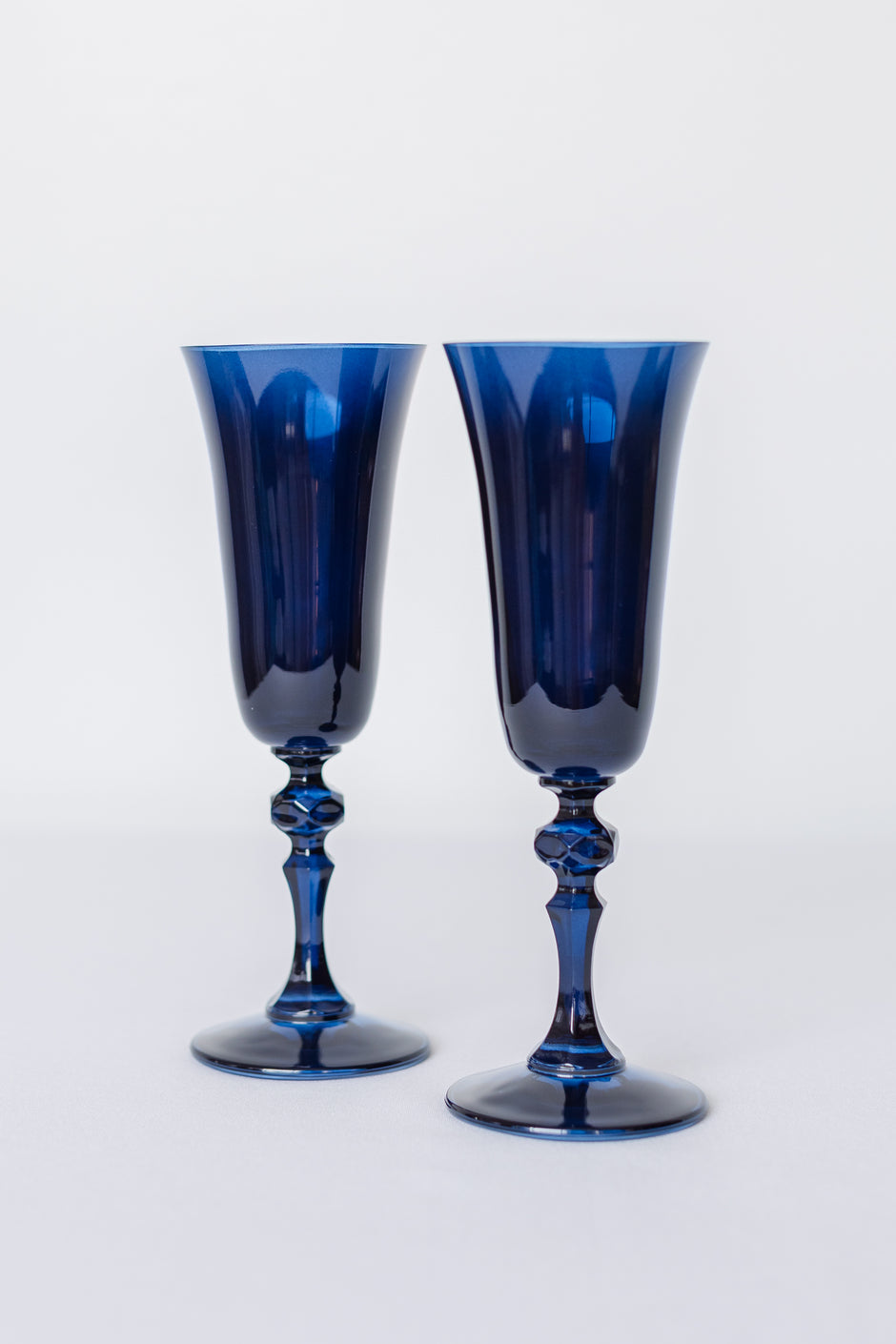 Jewel Tone Regal Flutes – Estelle Colored Glass