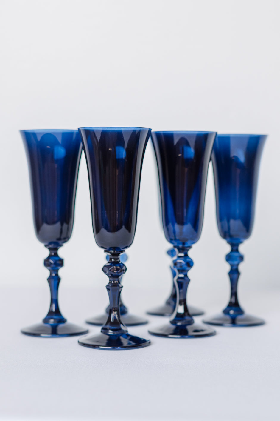 Jewel Tone Regal Flutes – Estelle Colored Glass