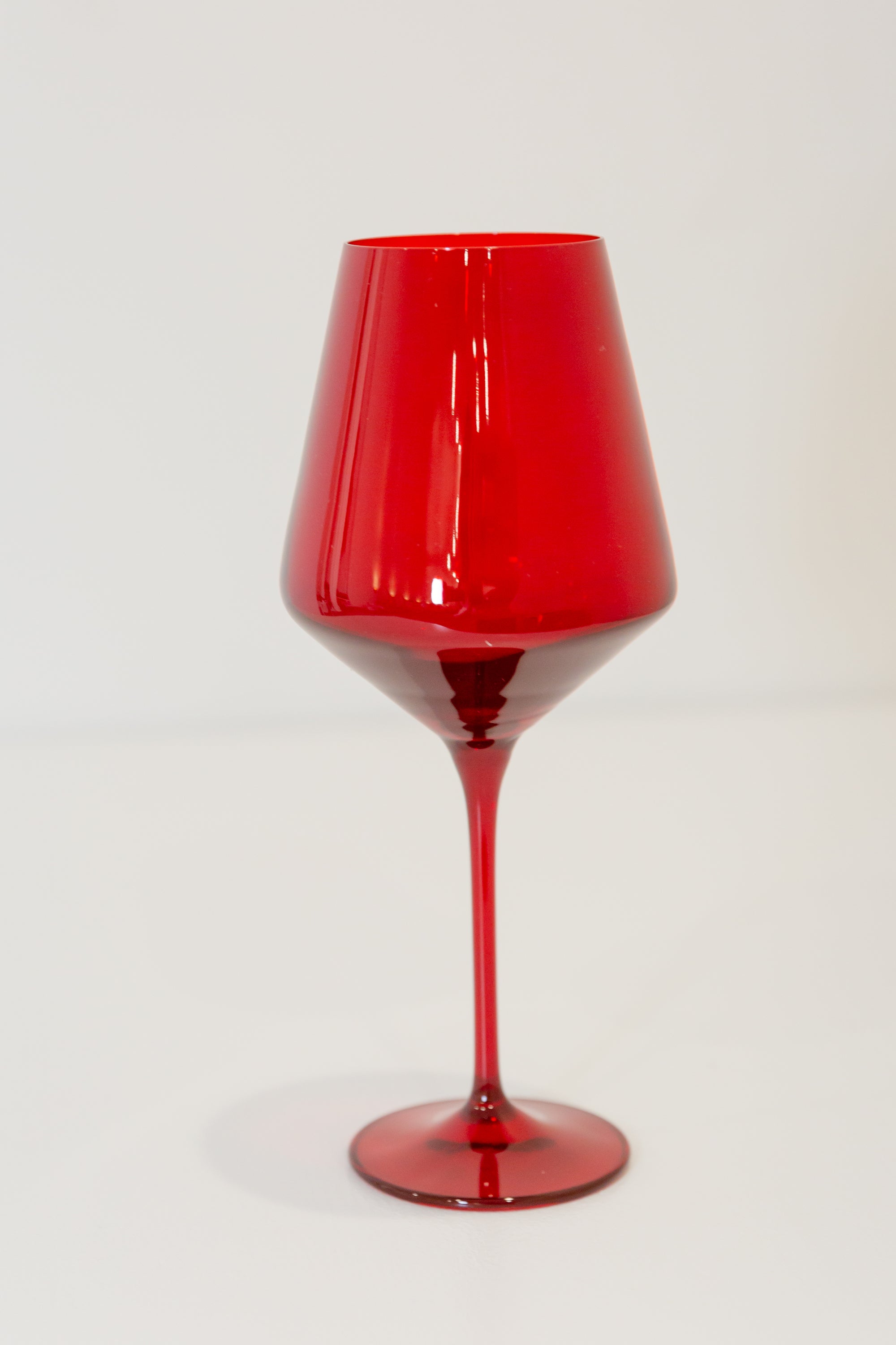 Estelle Colored Wine Stemware - Set of 6 {Red} – Estelle Colored Glass