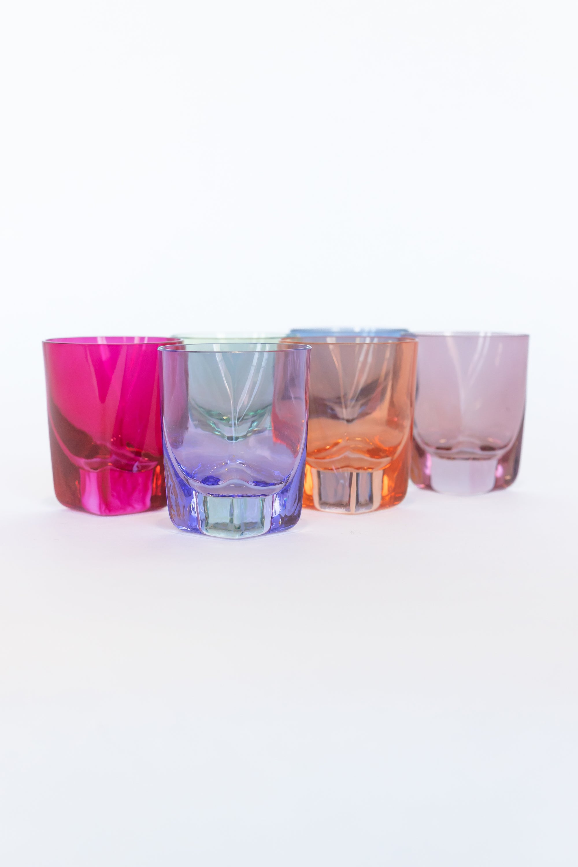 Estelle Colored Shot Glasses - Set of 6 {Mixed Set} – Estelle Colored Glass