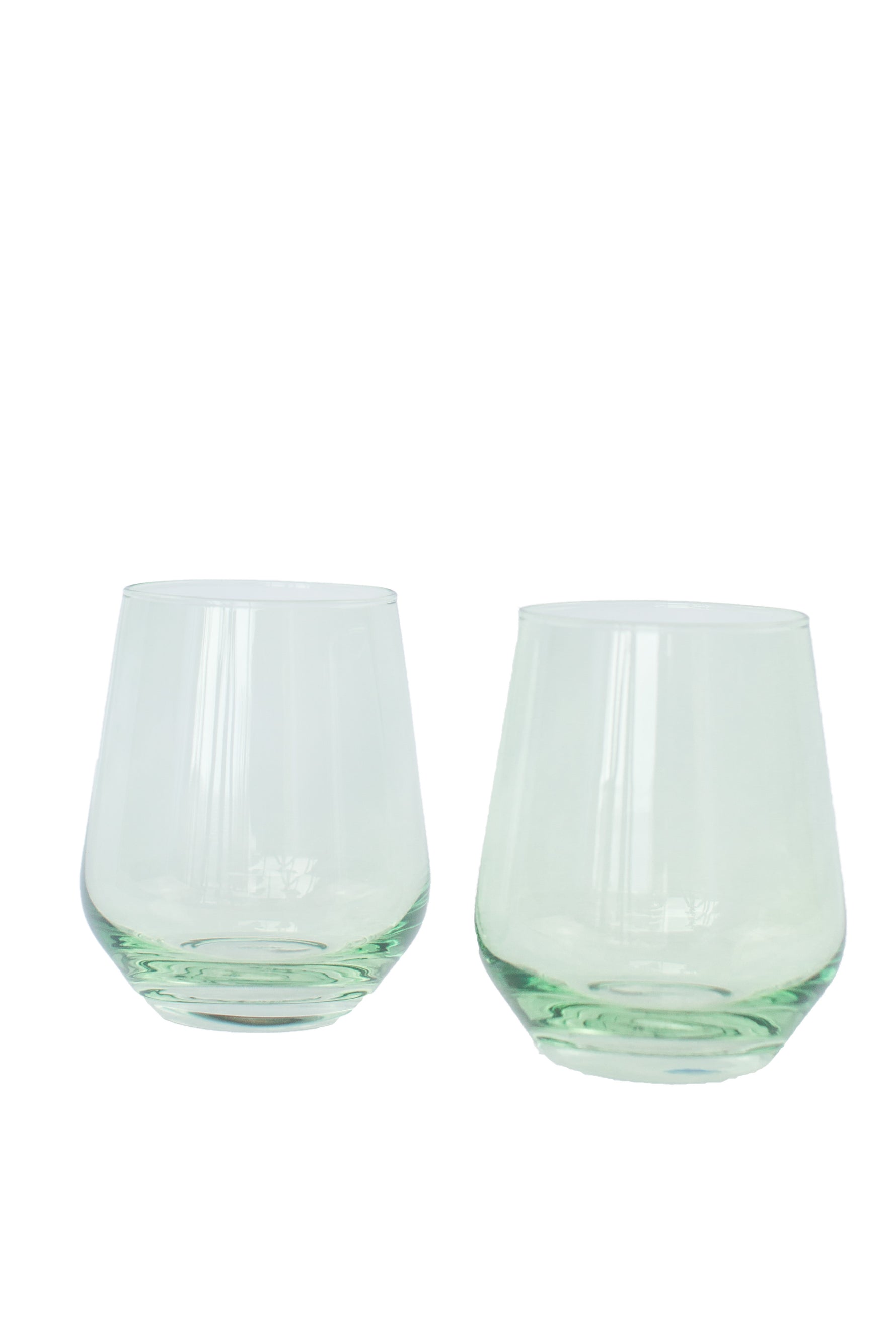 Estelle Colored Wine Stemless - Set of 2 {Mint Green} – Estelle Colored ...