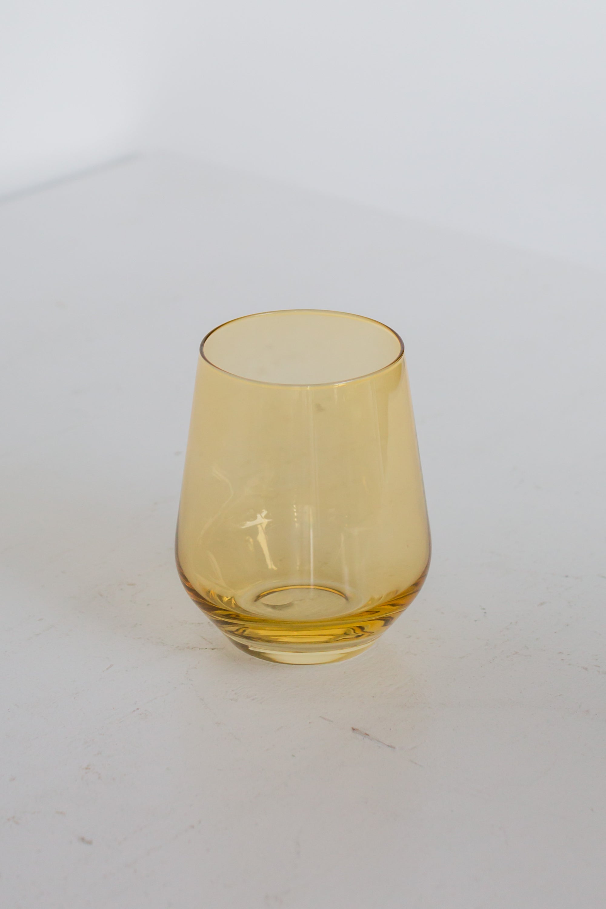 Estelle Colored Wine Stemless - Set of 6 {Yellow} – Estelle Colored Glass