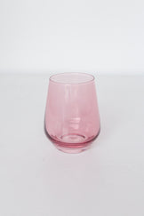 Estelle Colored Wine Stemless - Set of 6 {Rose} – Estelle Colored Glass