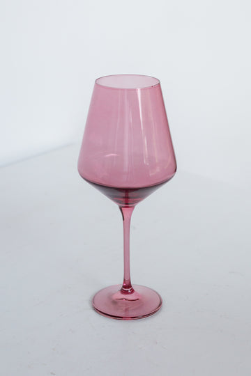 Estelle Colored Wine Stemware - Set of 6 {Rose} – Estelle Colored Glass
