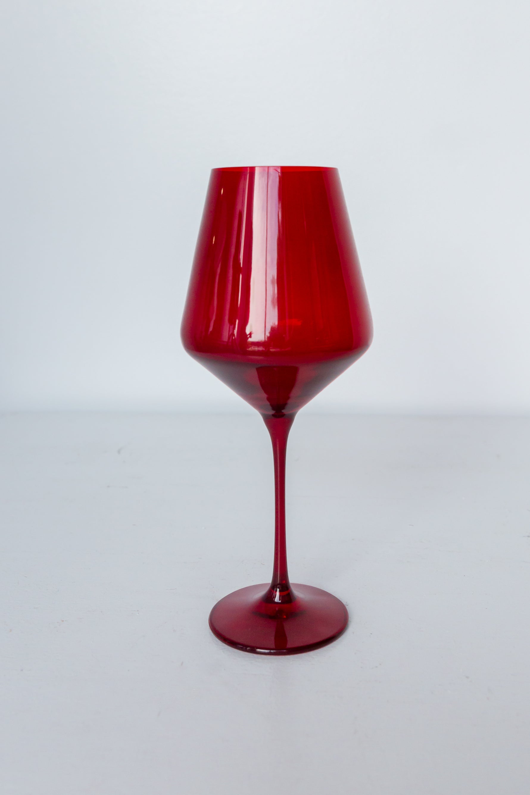 Estelle Colored Wine Stemware - Set of 2 {Red} – Estelle Colored Glass