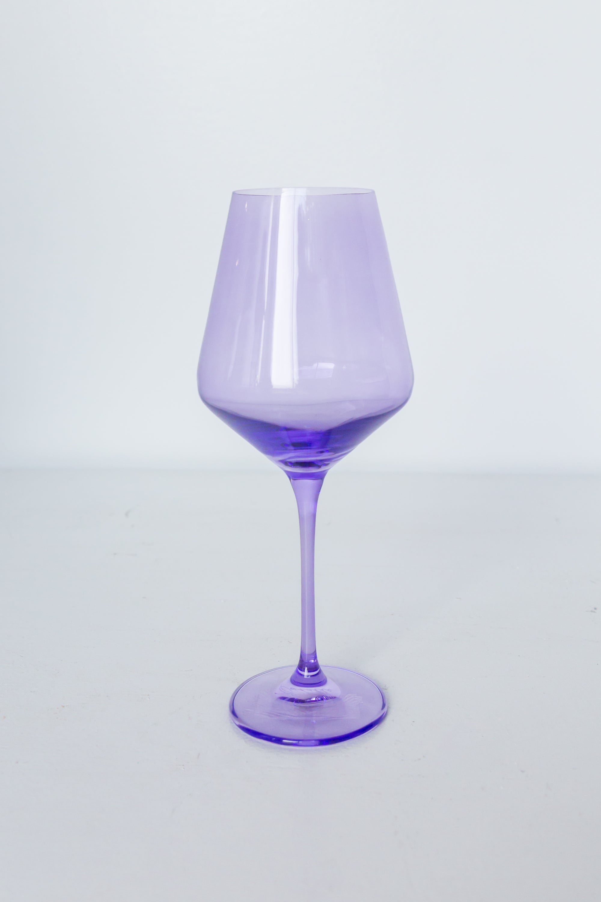 Estelle Colored Wine Stemware - Set of 6 {Lavender} – Estelle Colored Glass