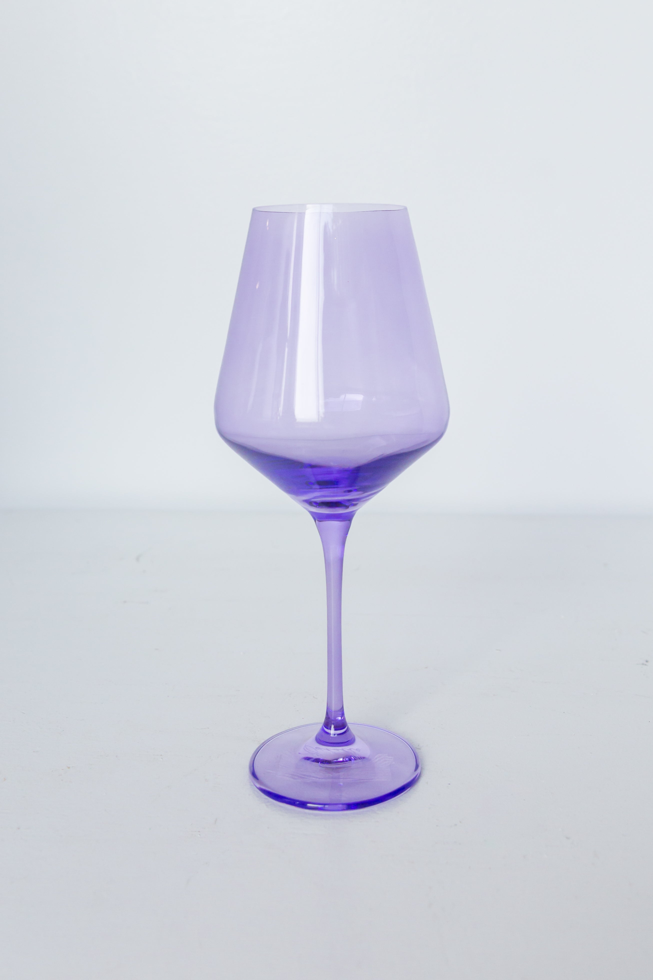 Estelle Colored Wine Stemware - Set of 6 {Lavender} – Estelle Colored Glass