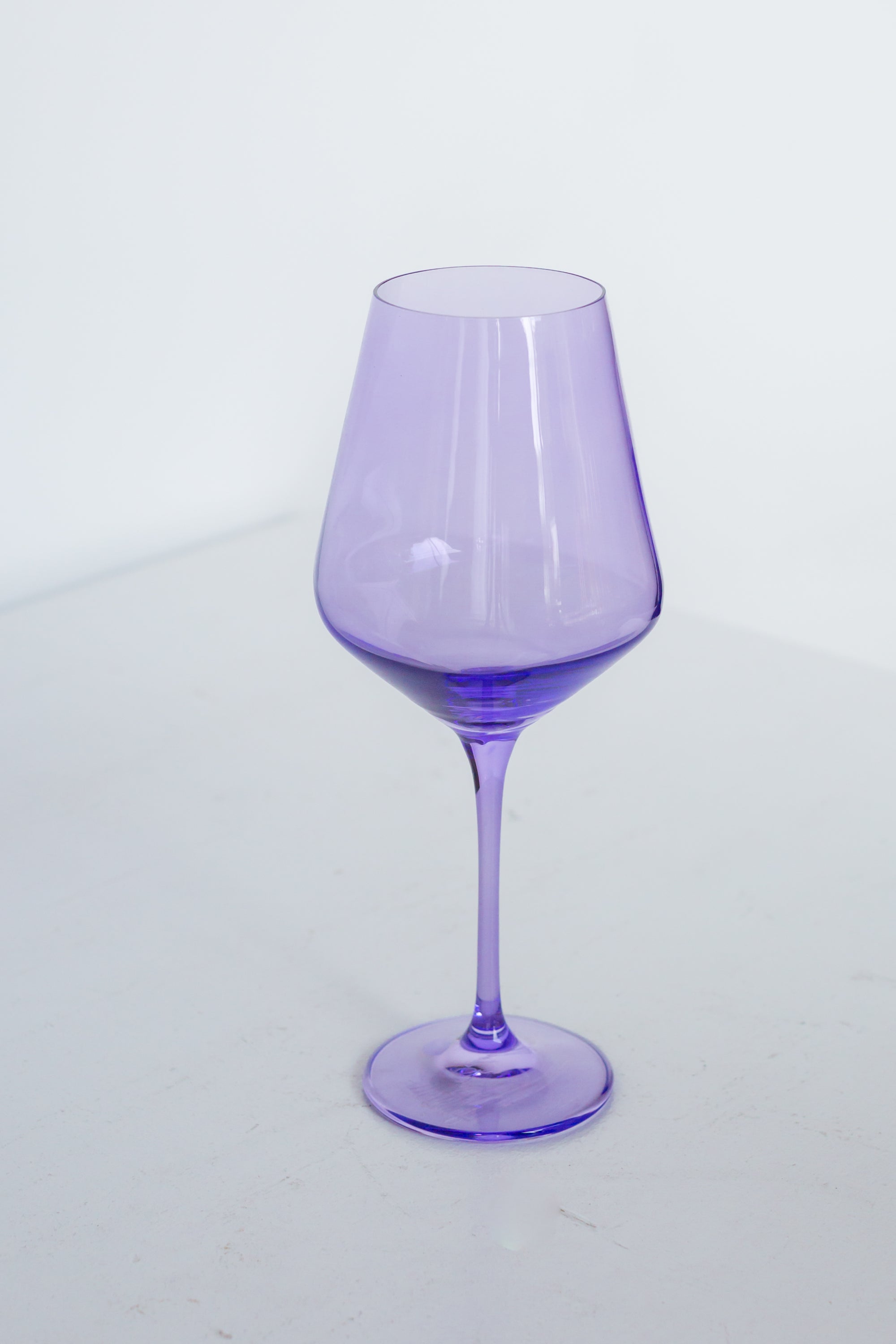 Estelle Colored Wine Stemware - Set of 2 {Lavender} – Estelle Colored Glass