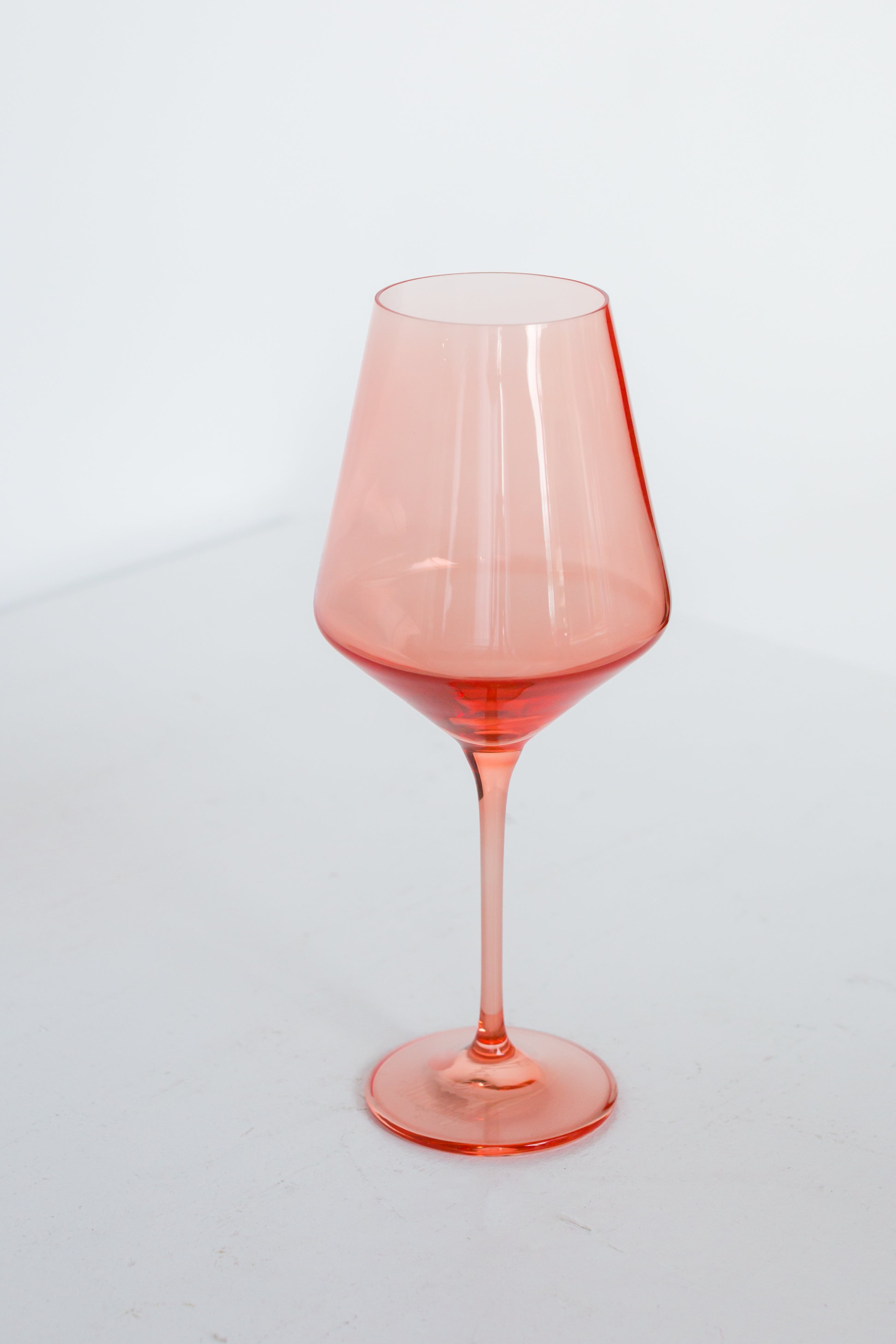 Estelle Colored Wine Stemware - Set of 2- Peach Fuzz {Our Coral Peach ...