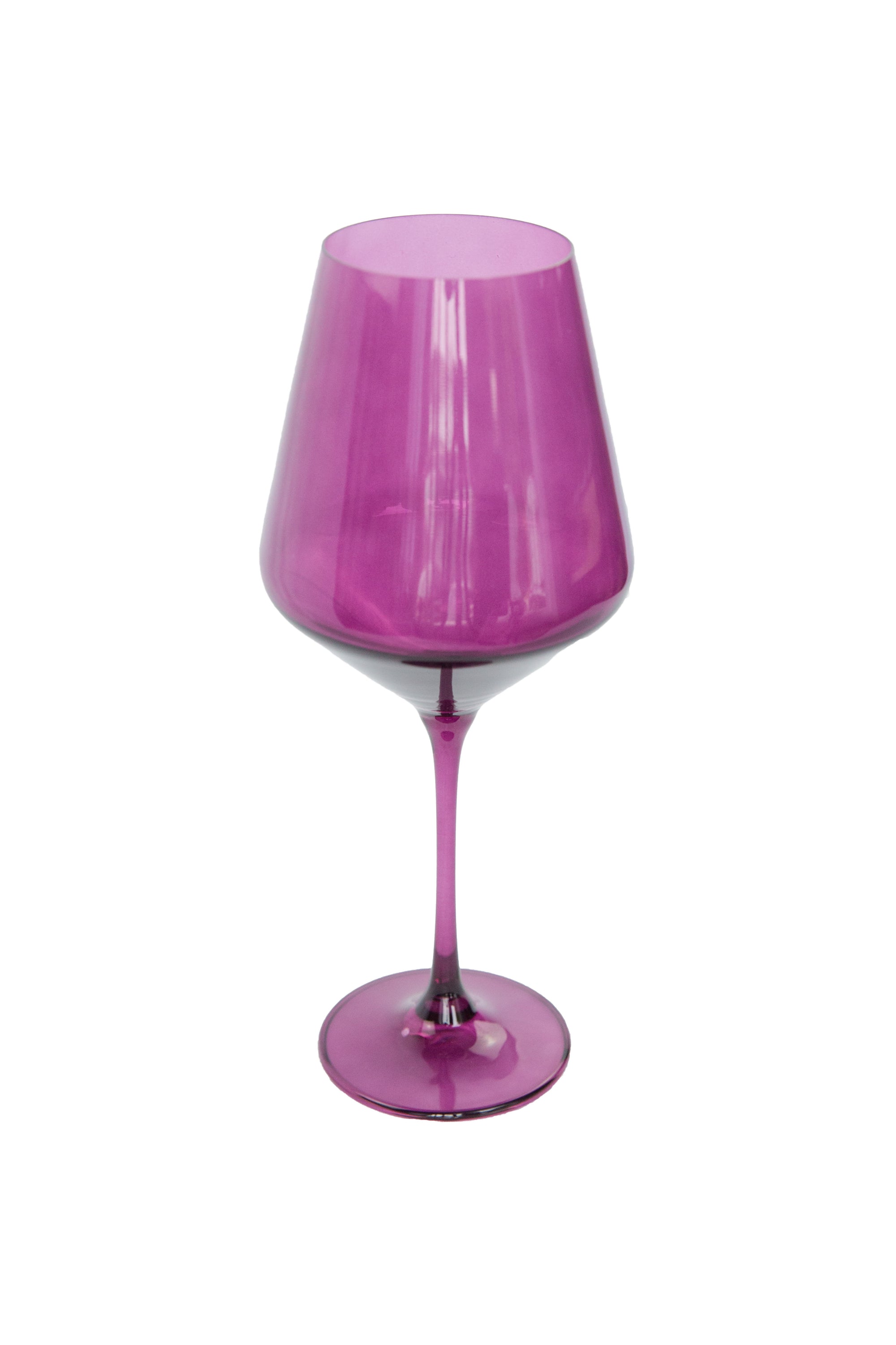 Estelle Colored Wine Stemware - Set of 6 {Amethyst} – Estelle Colored Glass