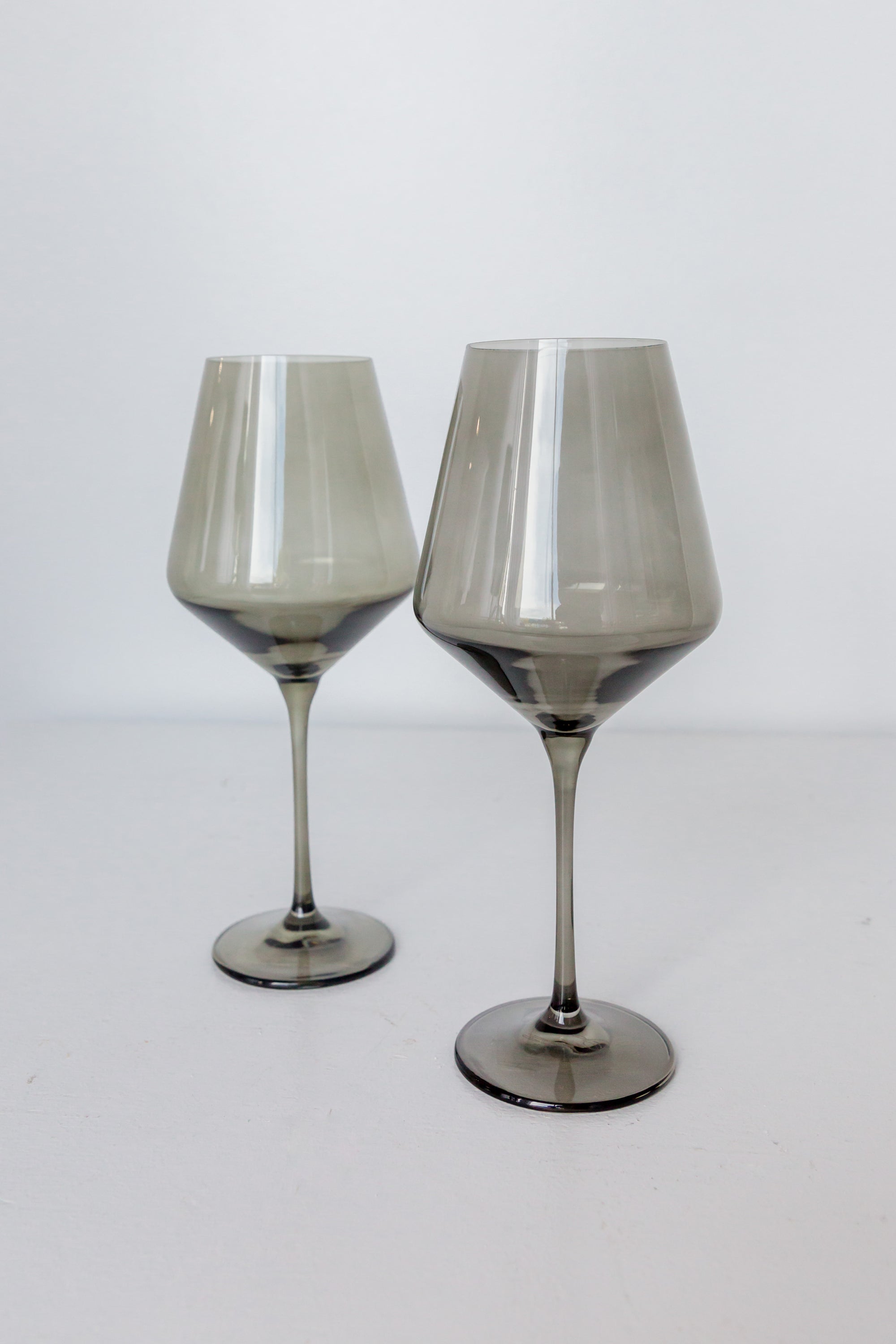 Estelle Colored Wine Stemware - Set of 2 {Gray Smoke} – Estelle Colored ...