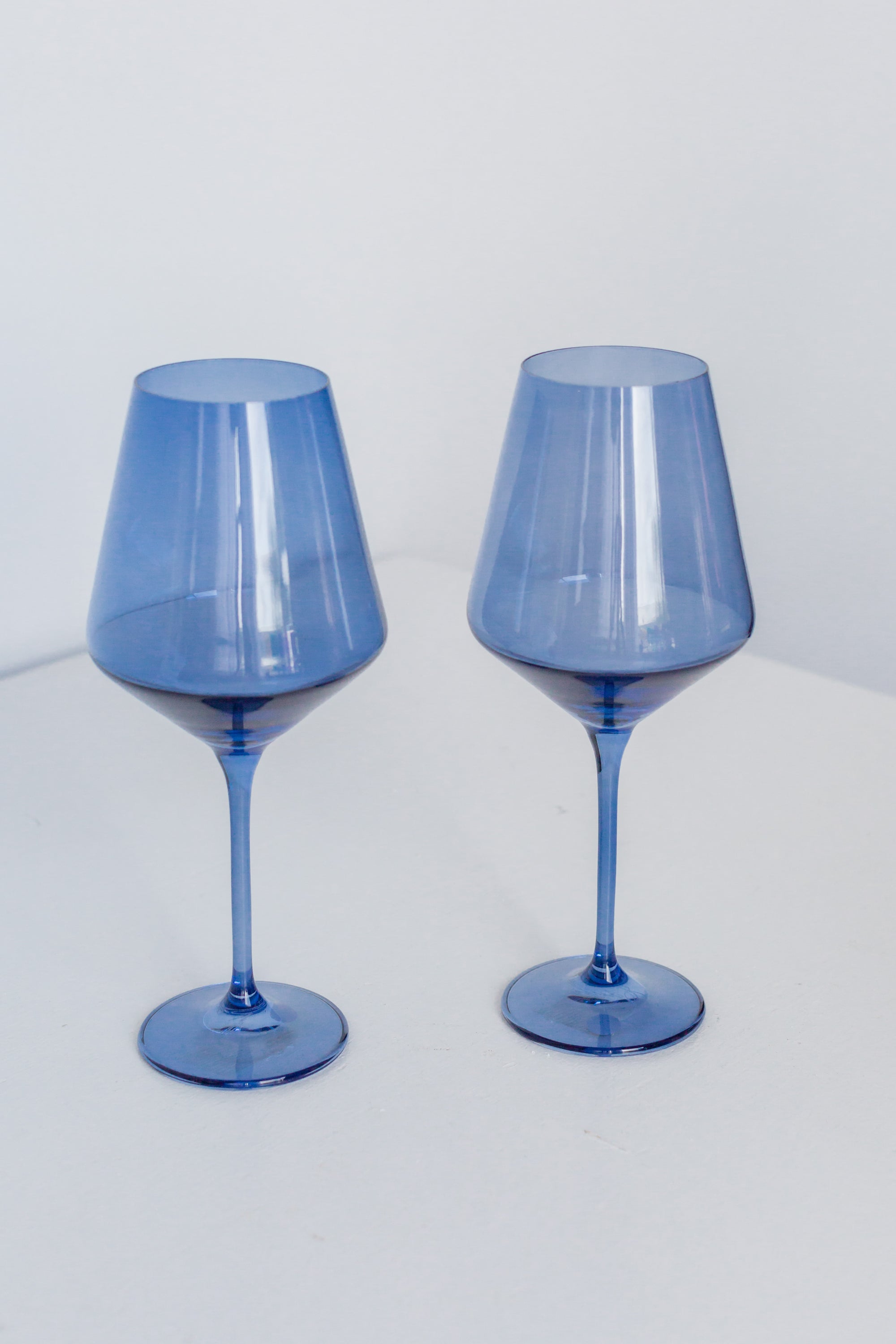 Estelle Colored Wine Stemware - Set of 2 {Cobalt Blue} – Estelle ...
