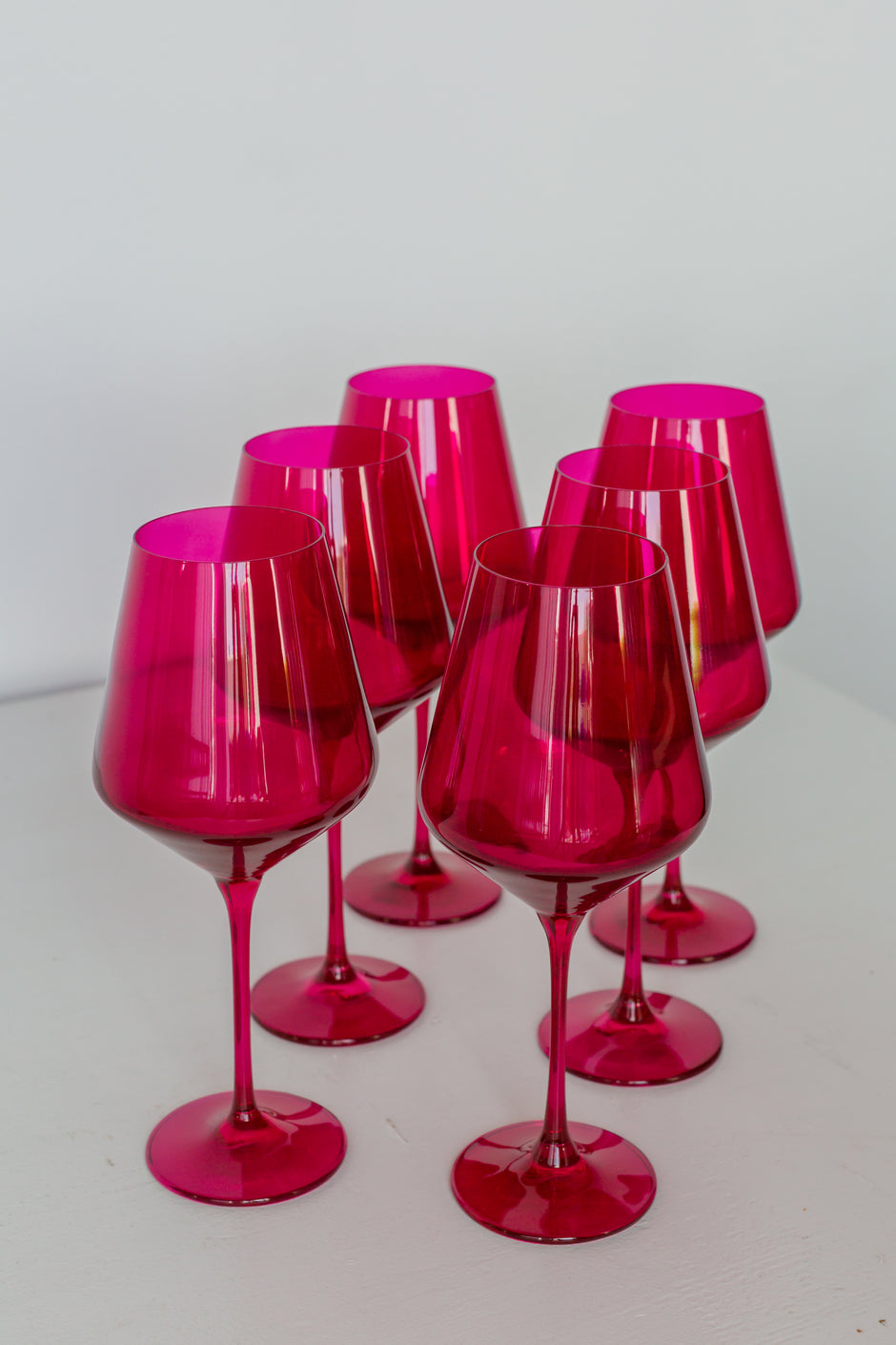 Jewel Tone Stemware – Estelle Colored Glass