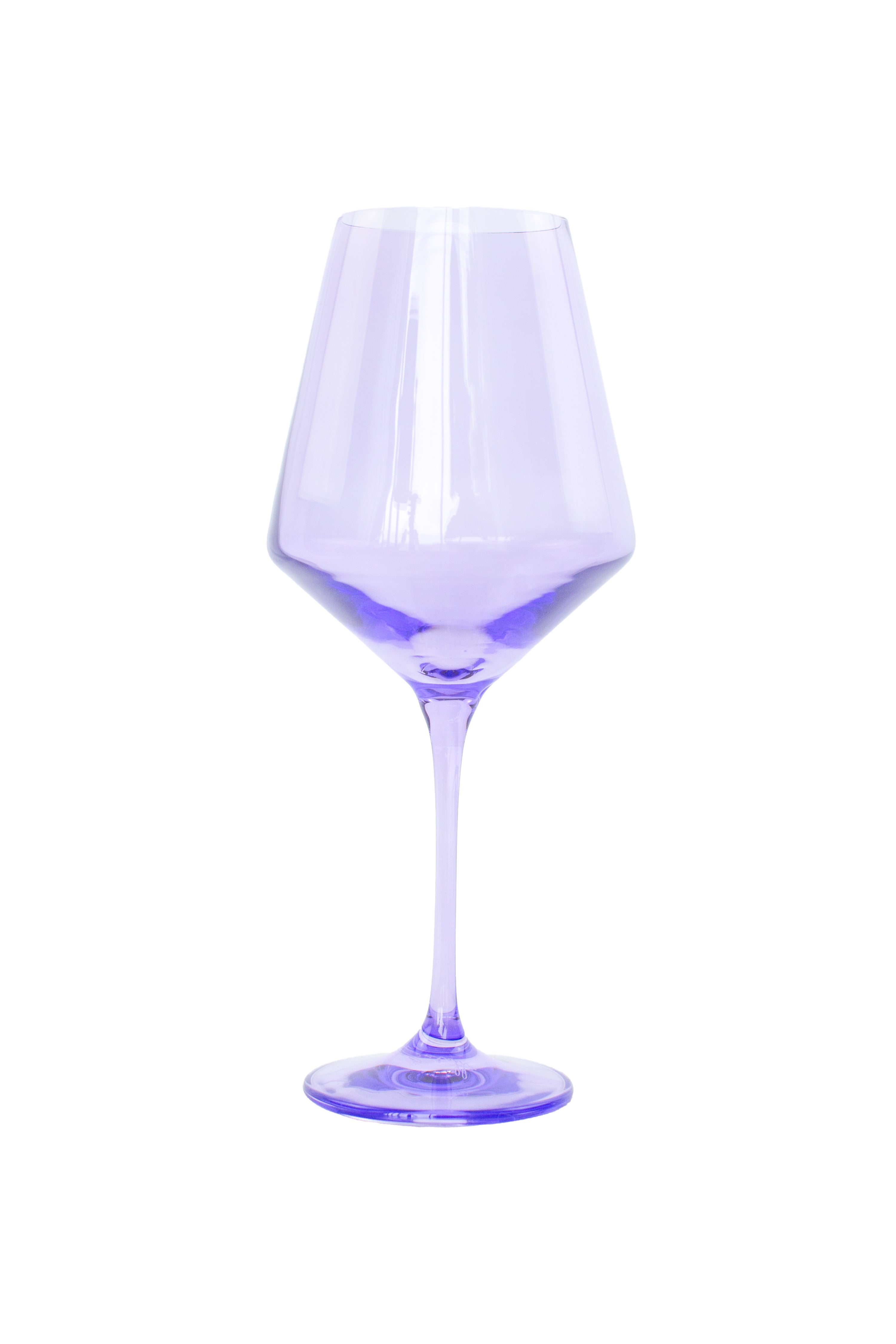 Estelle Colored Wine Stemware - Set of 6 {Lavender} – Estelle Colored Glass