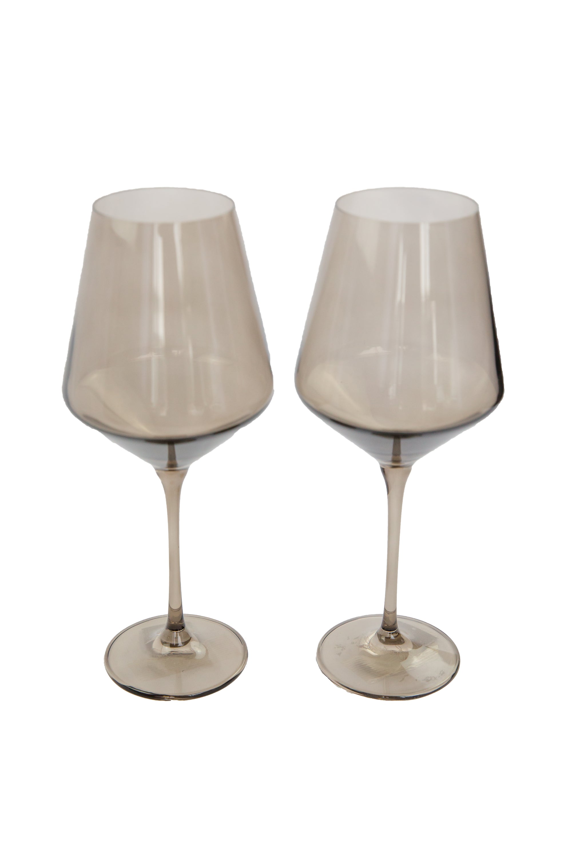 Estelle Colored Wine Stemware - Set of 2 {Gray Smoke} – Estelle Colored ...