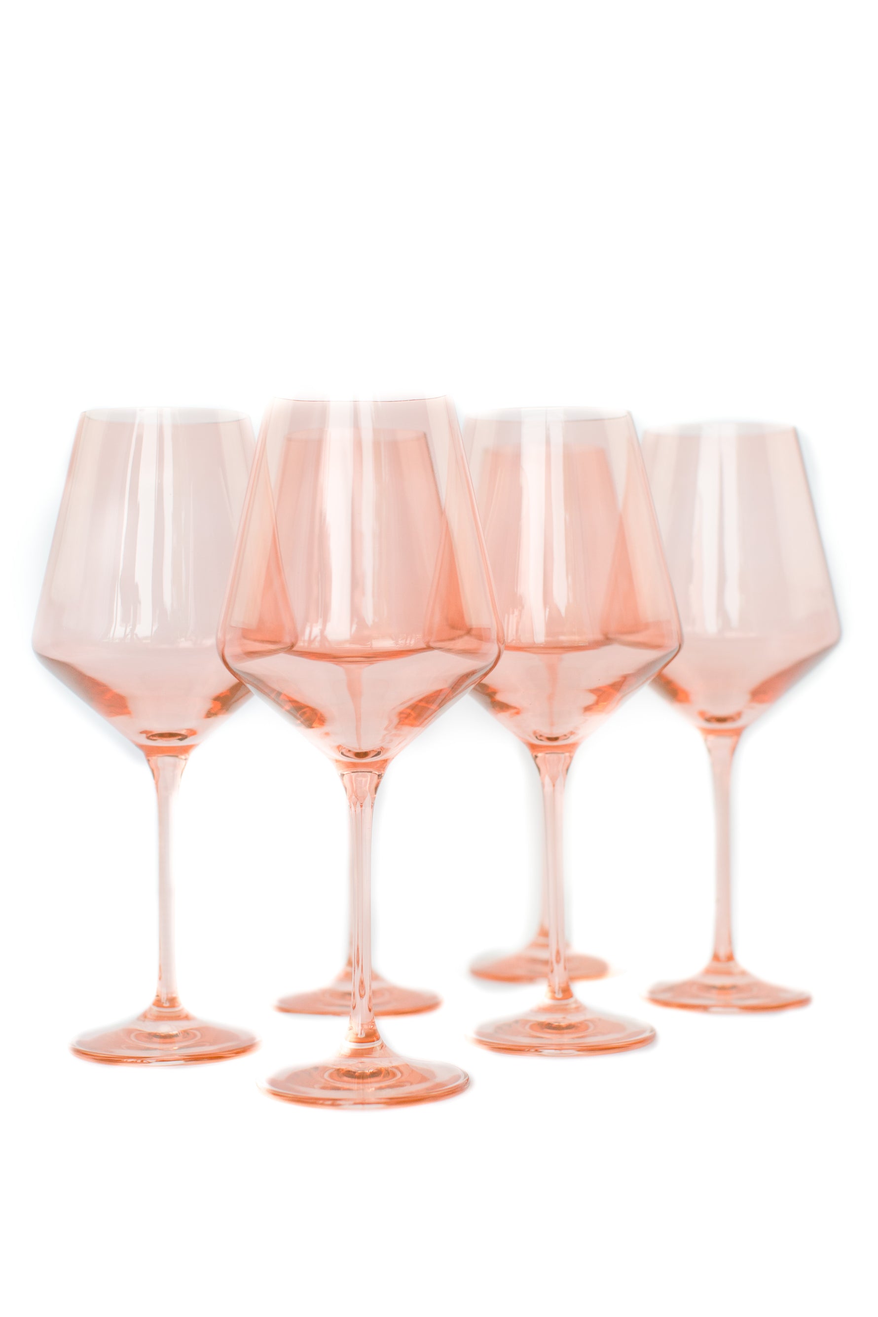 Estelle Colored Wine Stemware - Set of 6 {Blush Pink} – Estelle Colored ...